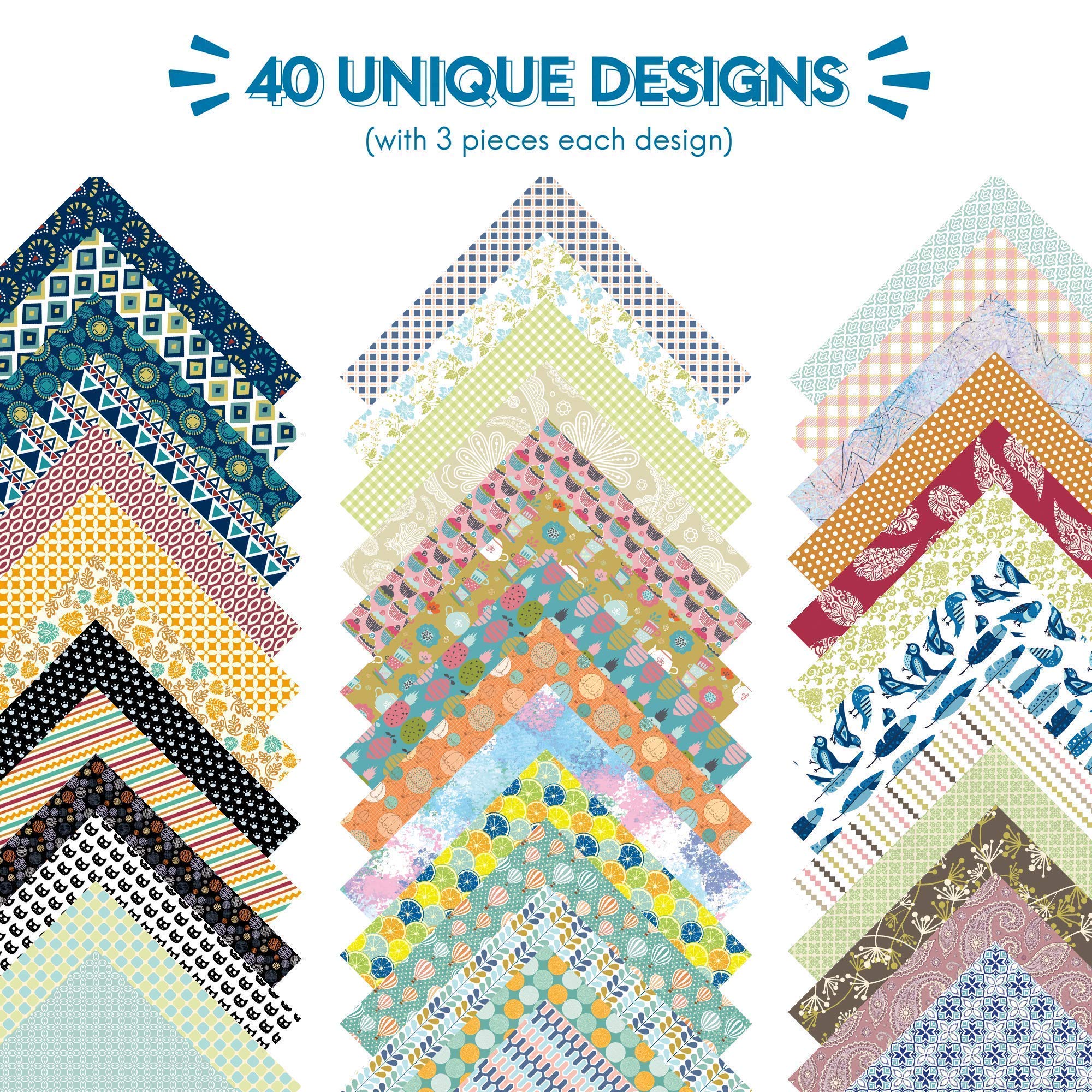 Origami Paper Set - 120 Sheets - Traditional Japanese Folding Papers ...