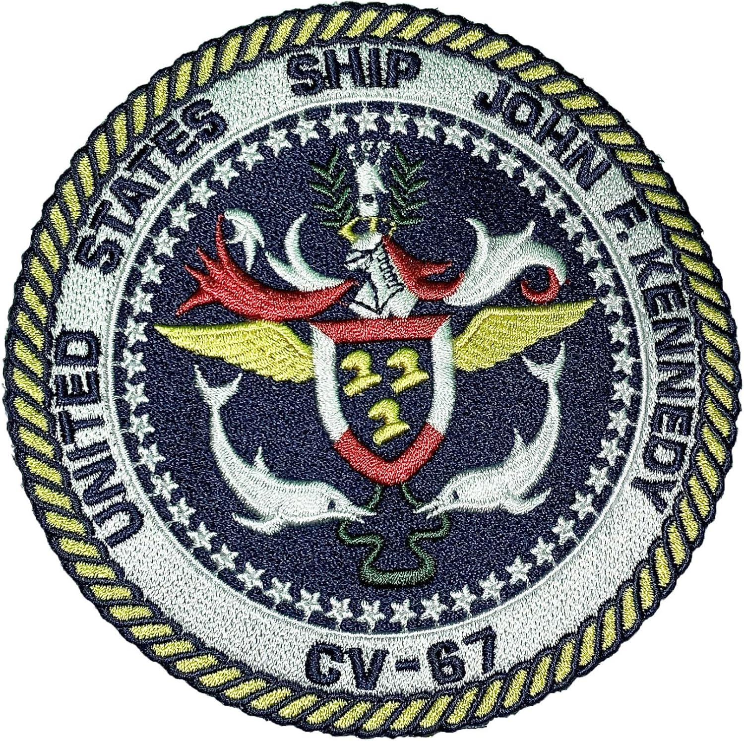 Amazon.com: Squadron Nostalgia LLC USS John F. Kennedy CV-67 Patch ...
