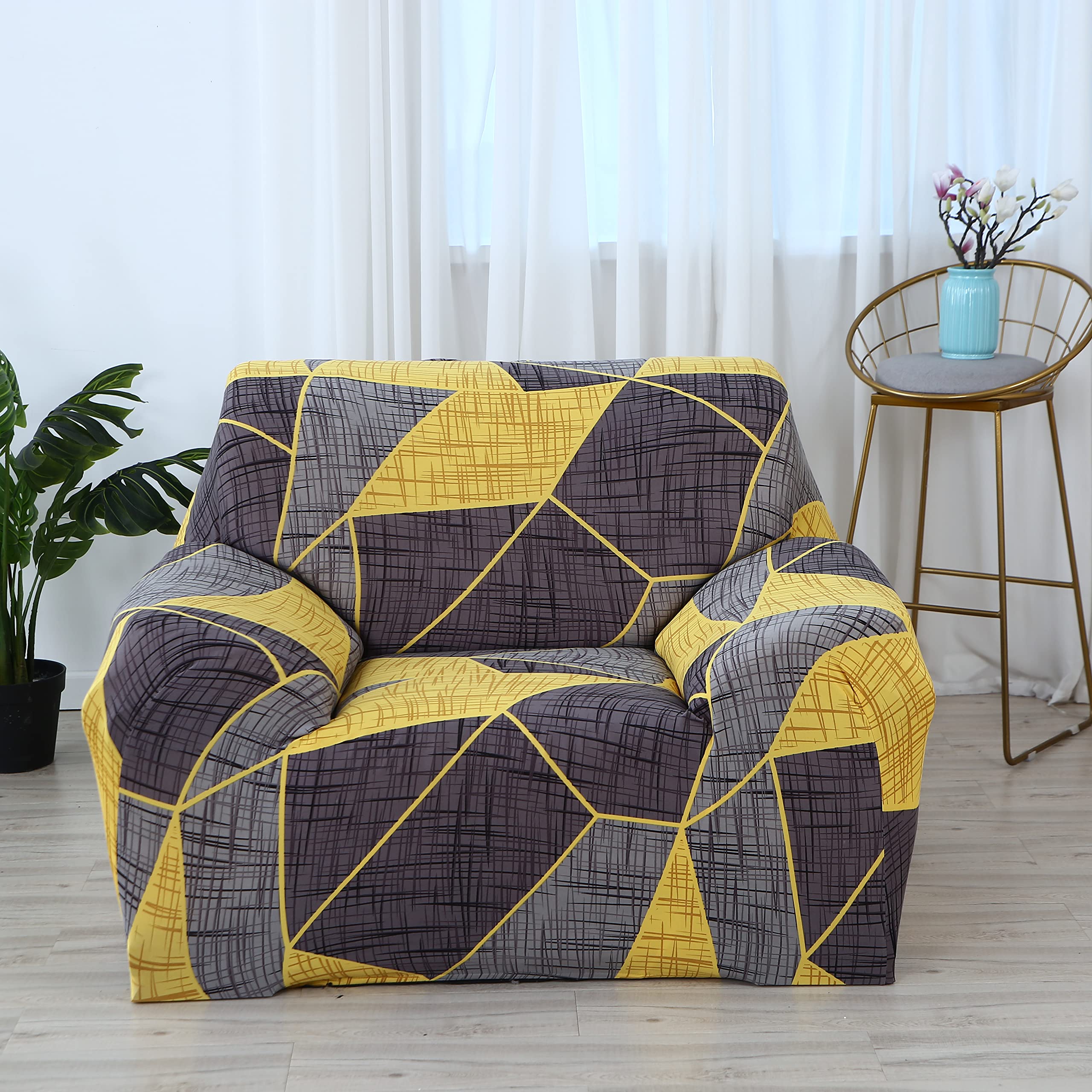 House of Quirk Universal Single Seater Sofa Cover Big Elasticity Cover ...