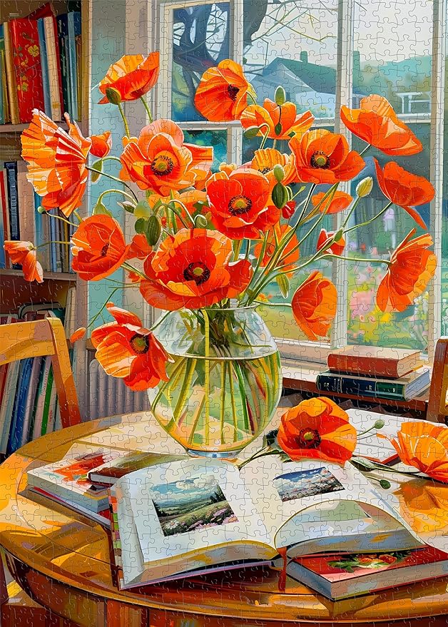 Amazon.com: LORKAKO Flower Puzzles for Adults 1000 Pieces, Plant Floral ...
