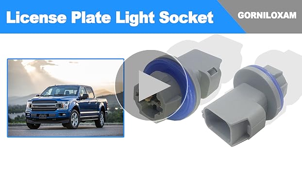 Ford License Plate Sockets License Plate Light Socket With T10 Bulb ...