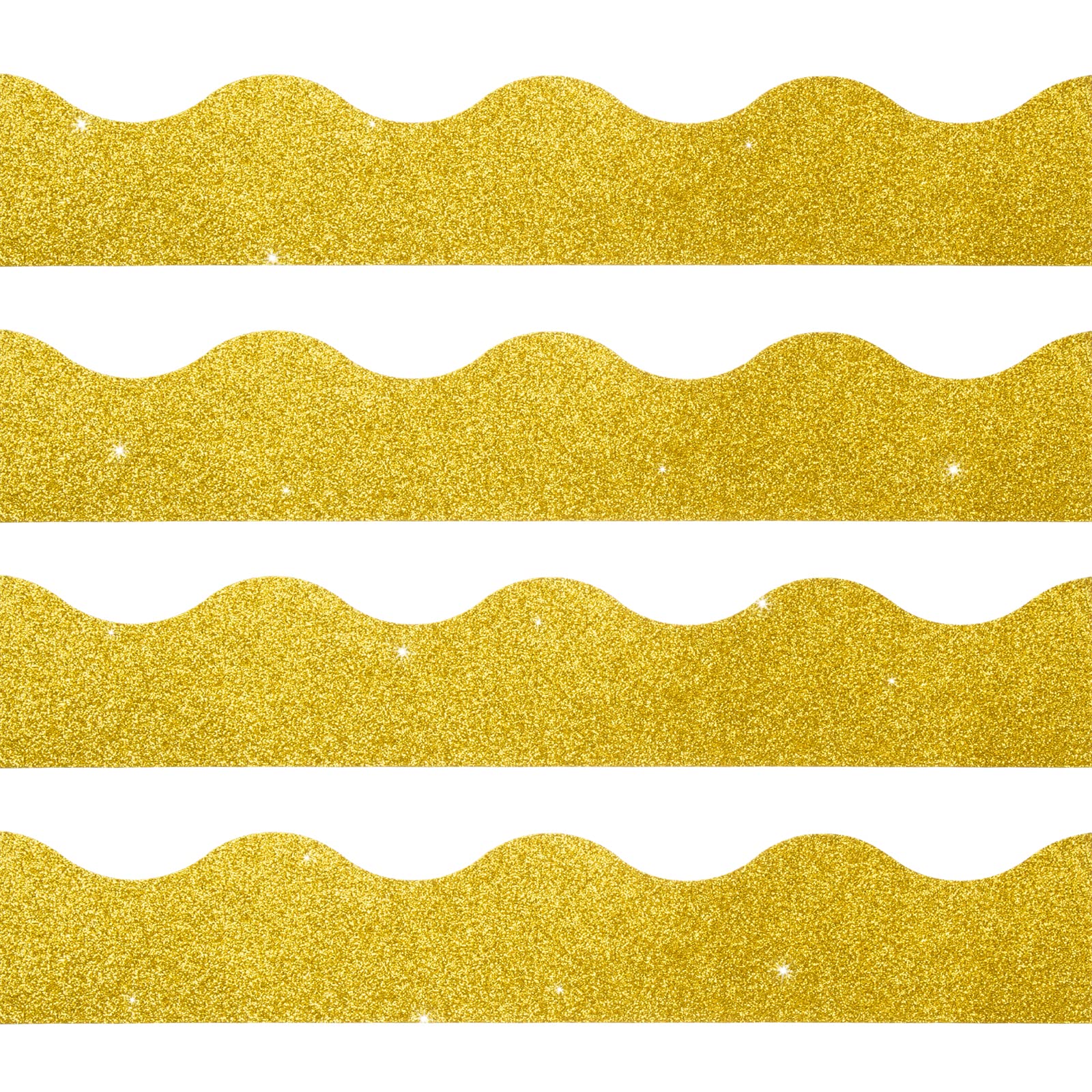 Snapklik.com : 100 Feet Bulletin Board Border Glitter Shine Scalloped ...