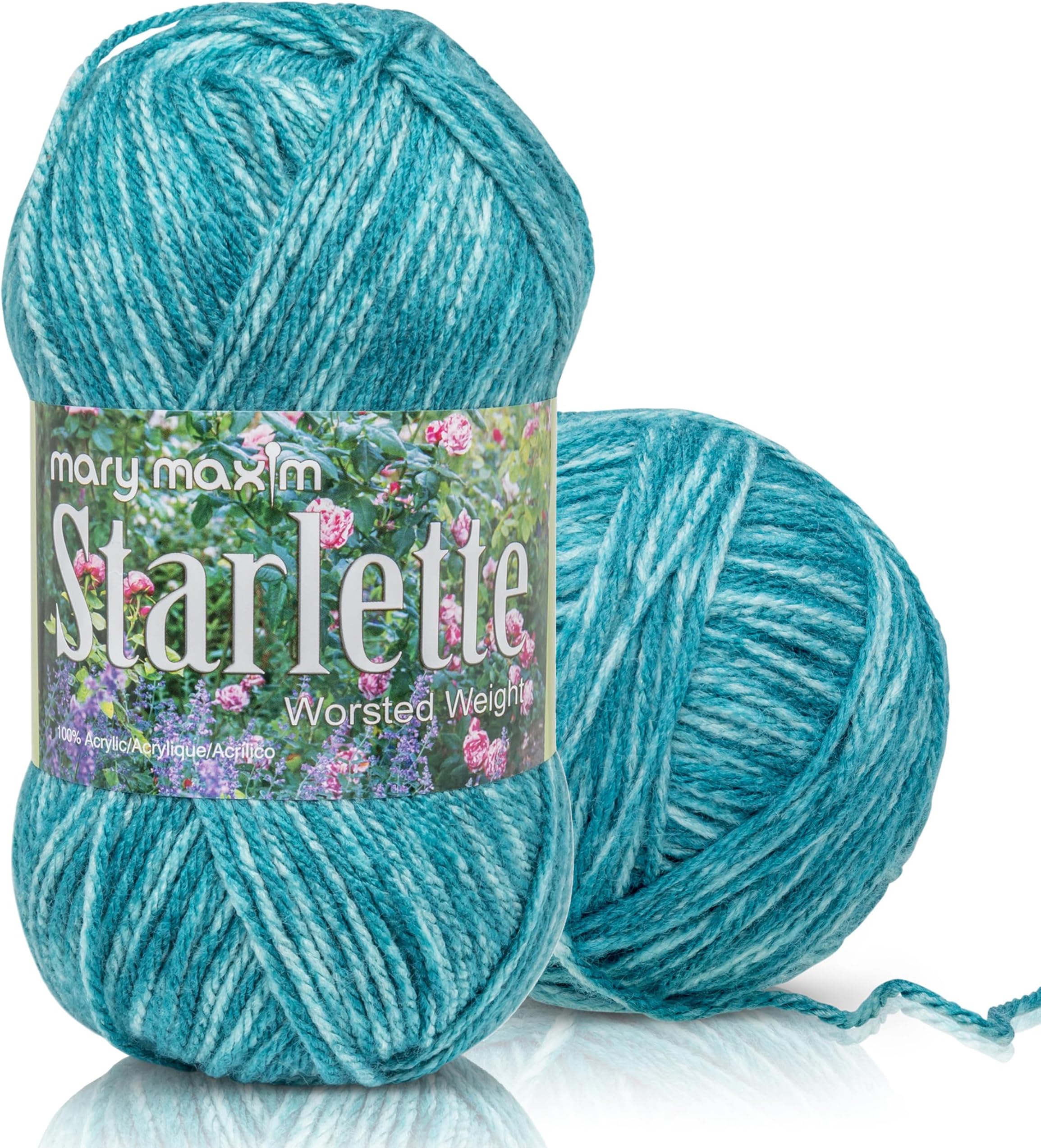 Amazon.com: Mary Maxim Starlette Yarn - Lime - Premium Acrylic Yarn for ...