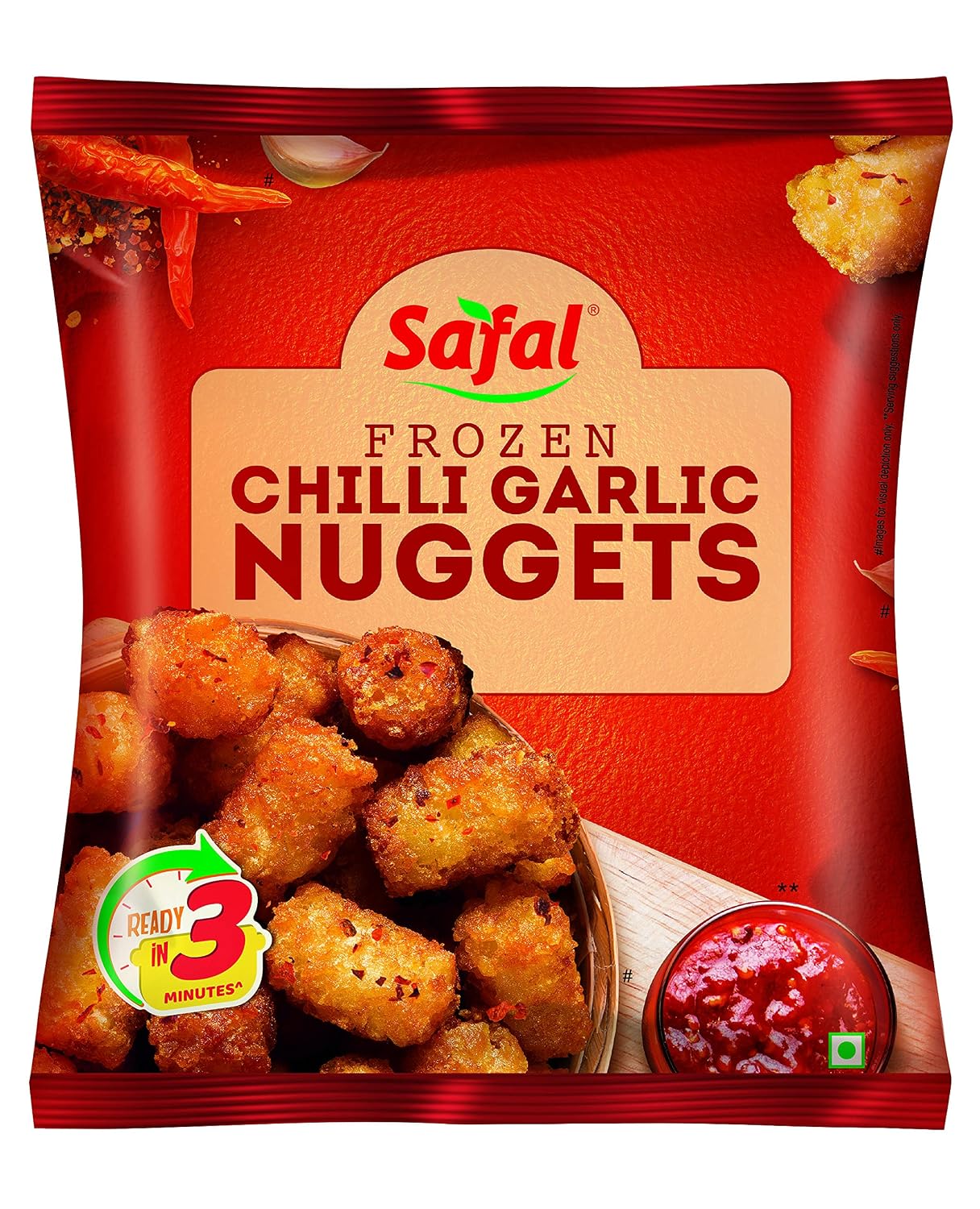 Safal Frozen Chilli Garlic Nuggets, 400 g : Amazon.in: Fashion