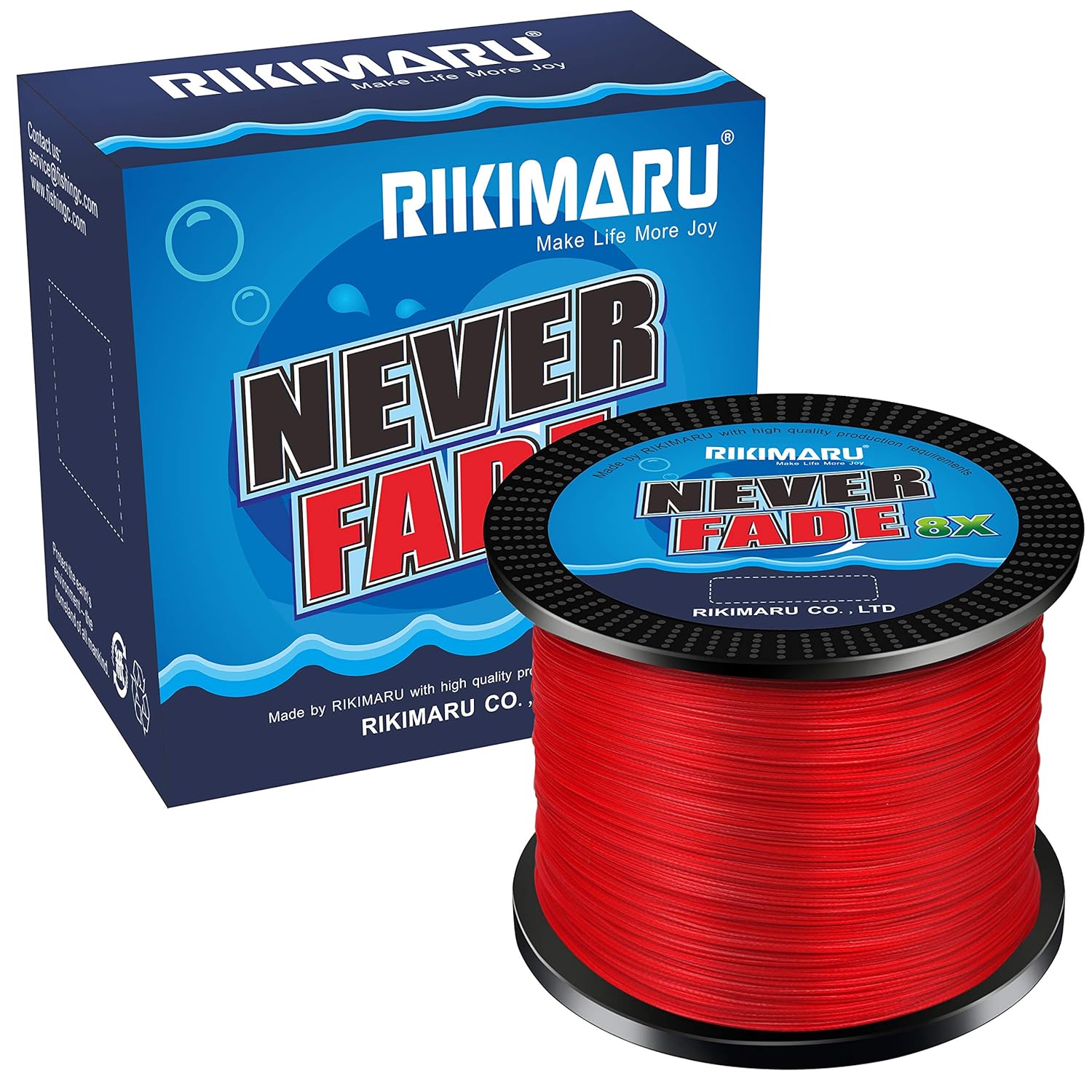 Rikimaru Never Fade 8X Braided Fishing Line 10-80LB 150-600Yds (600yds ...
