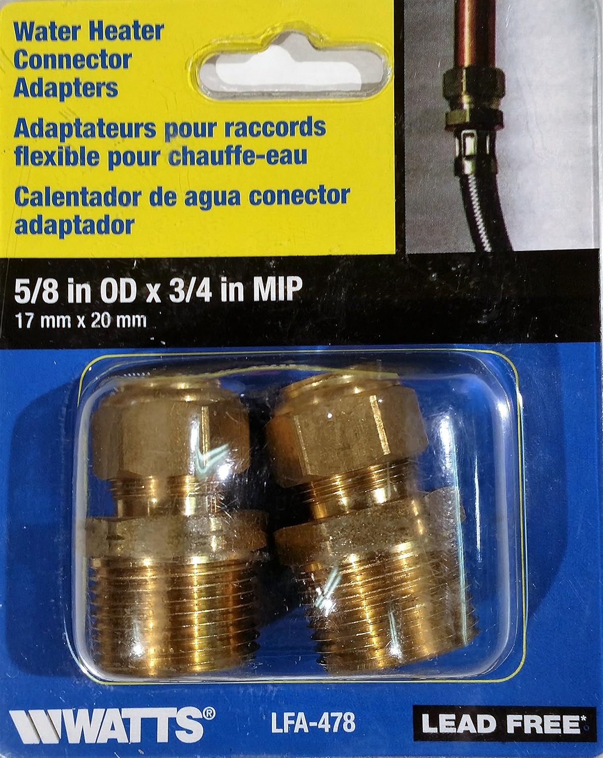 Amazon.com: Water Heater Connector Adaptors, 2 Pack : Industrial ...