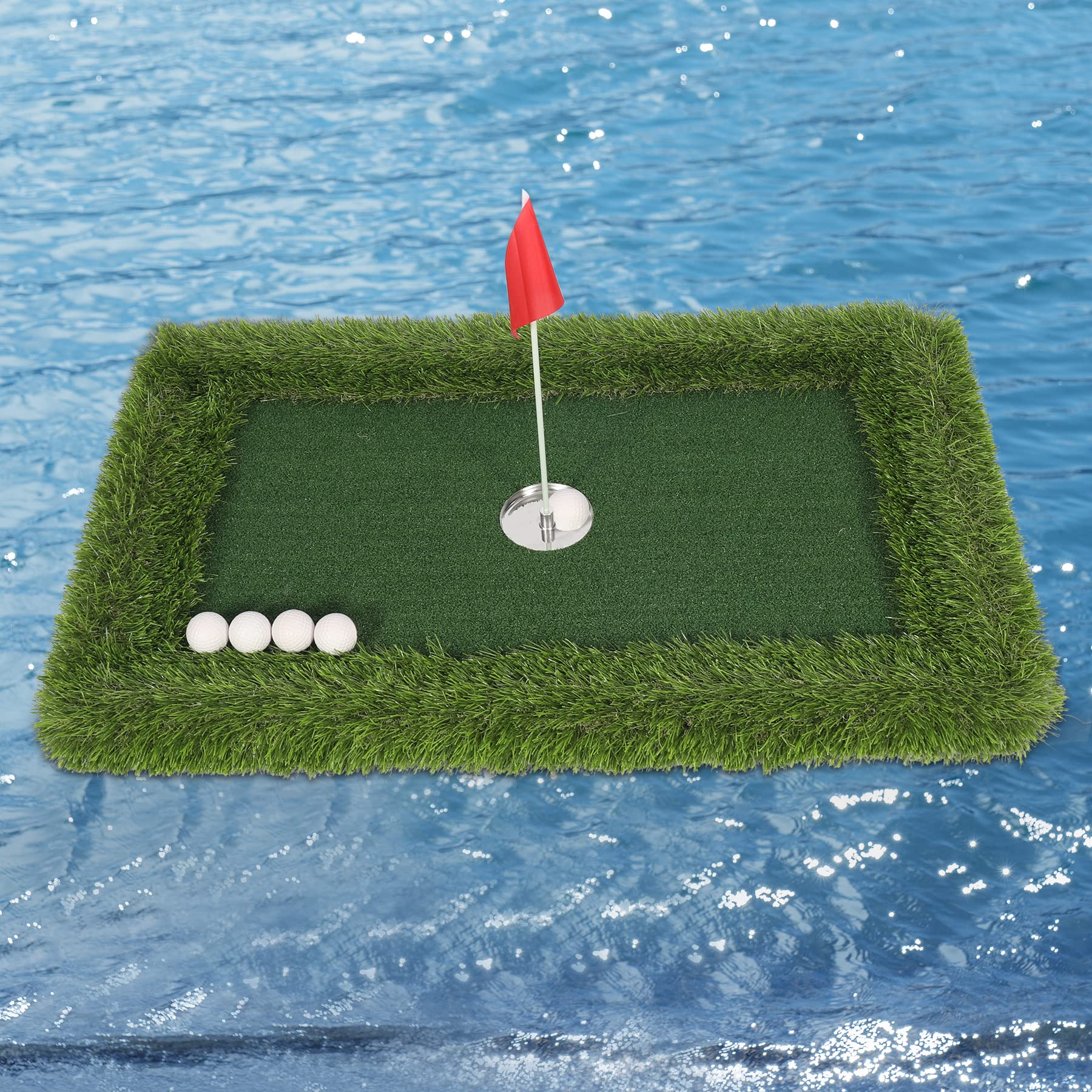 Lineslife Floating Golf Putting Mat for Pool,Golf Game Floating ...