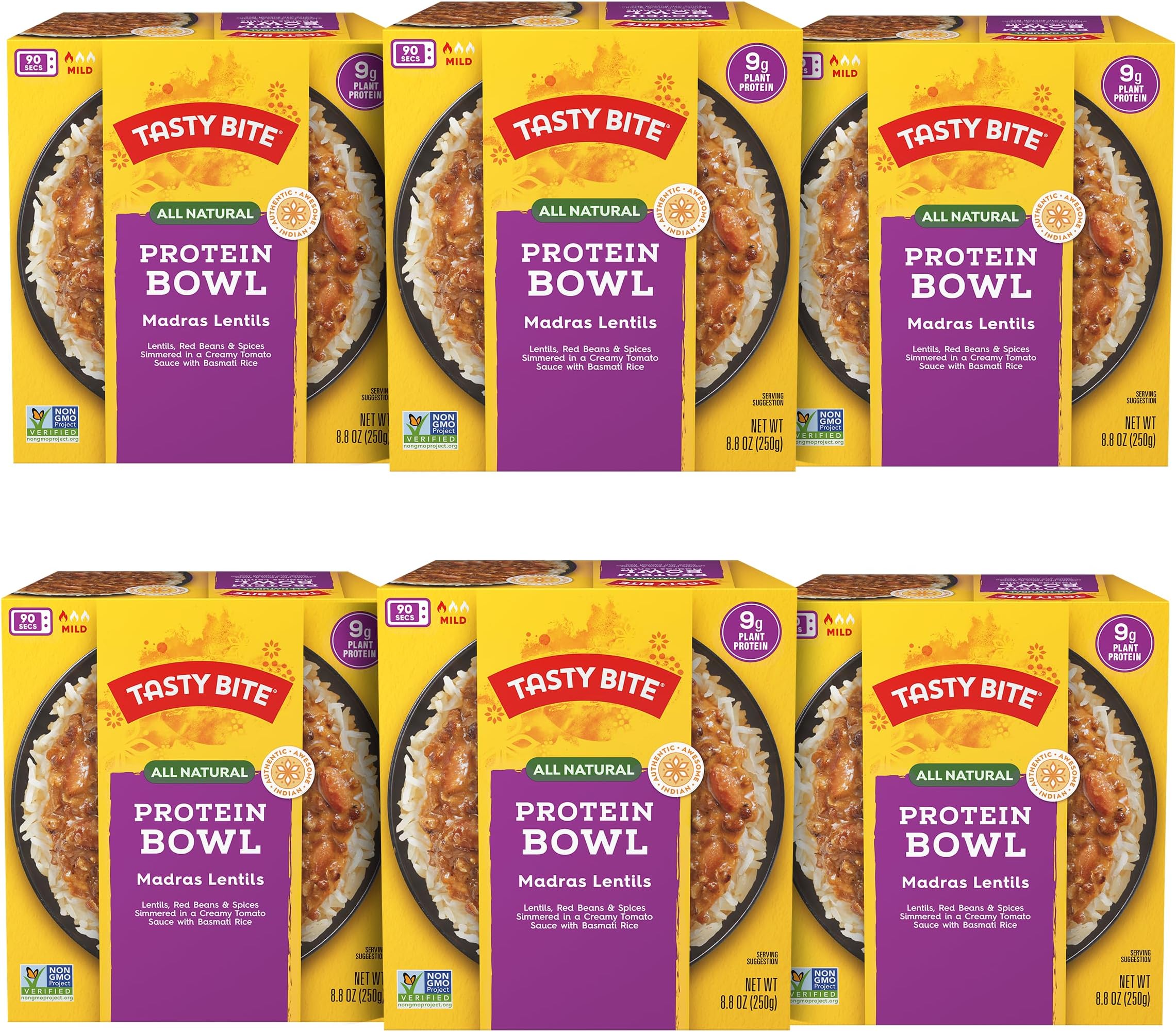 Amazon.com : Tasty Bite Indian Style Chili & Rice Bowl, 8.8 Ounce, Pack ...