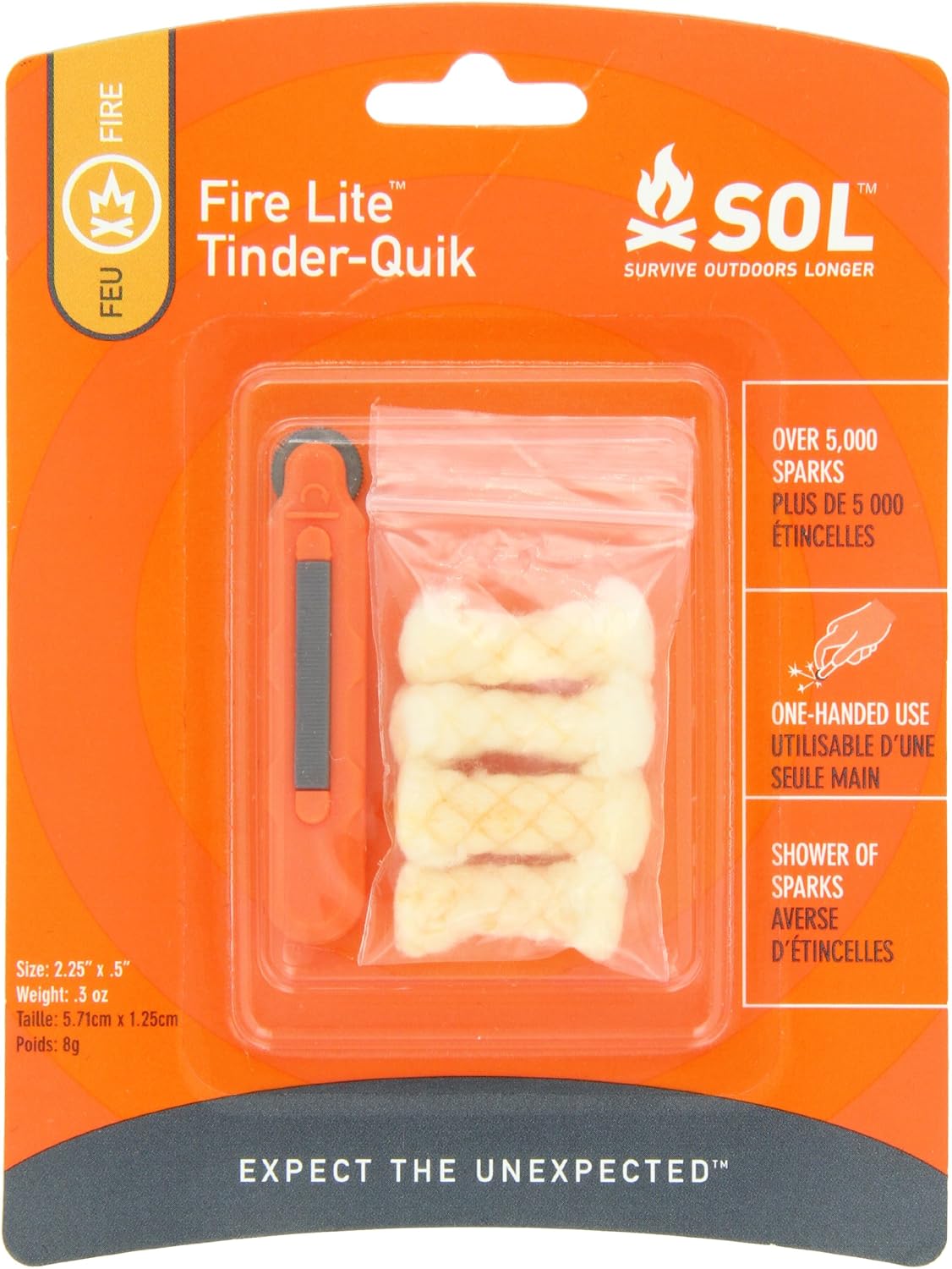 Amazon.com: Adventure Medical Kits SOL Fire Lite with Tinder-Quik ...