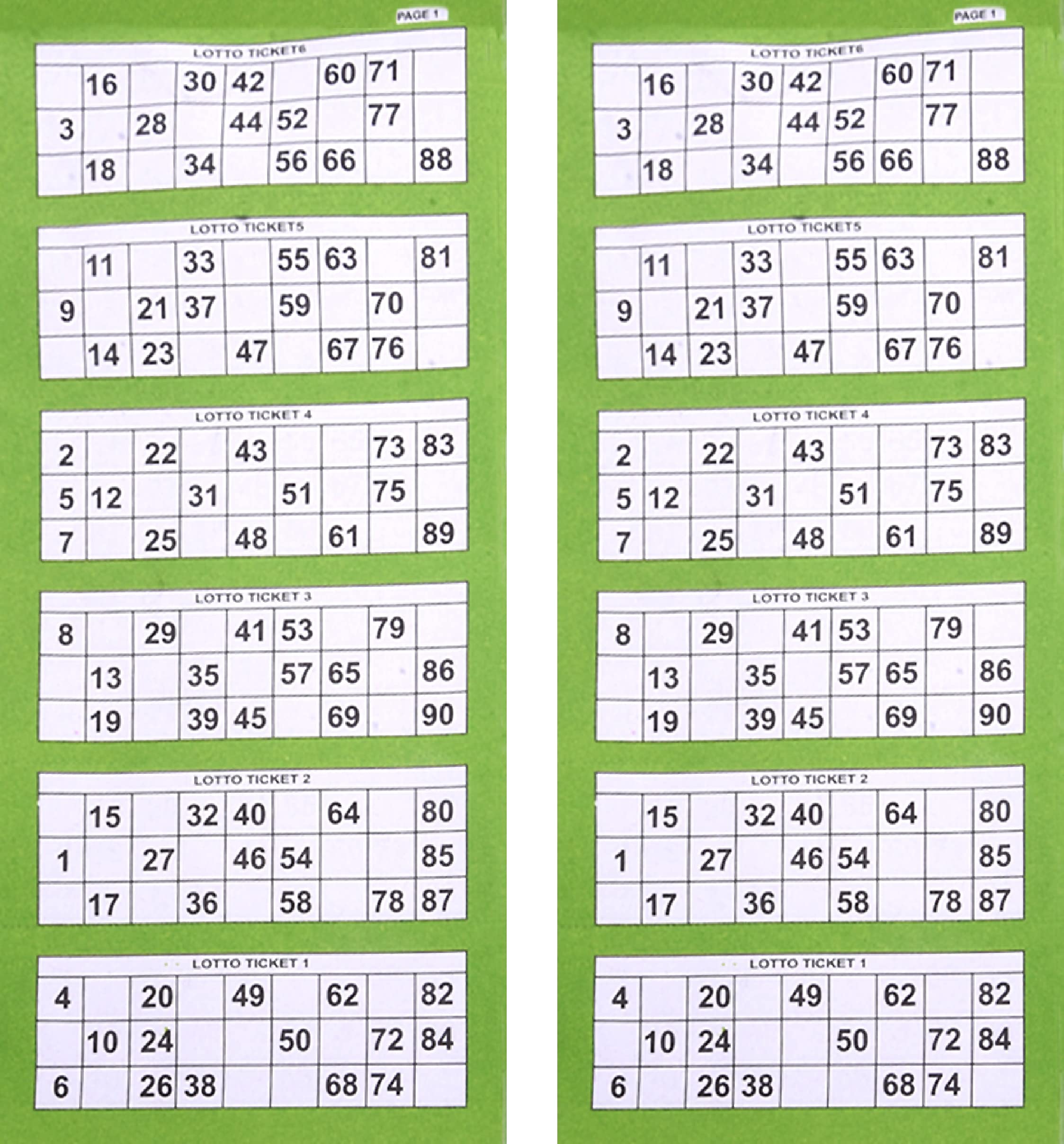 Buy Tefarah Decor Tambola Tickets Books//Housie Tickets//Perforated ...