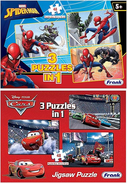 Buy Frank Disney Pixar Cars Puzzles - 48 Pieces 3 in 1 Jigsaw Puzzles ...