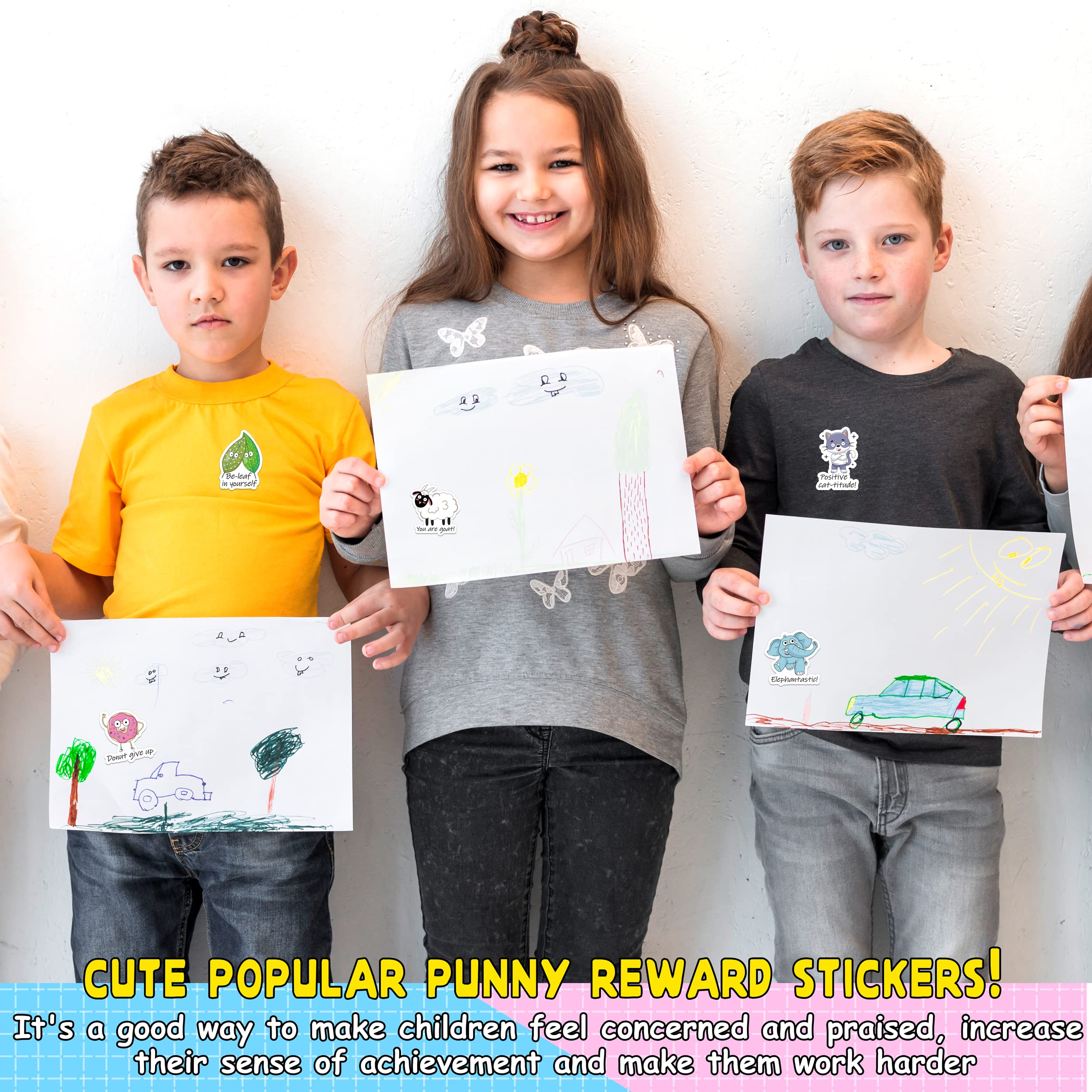 Snapklik.com : 50 Sheets Punny Rewards Stickers, 1000 Pieces In 40 ...