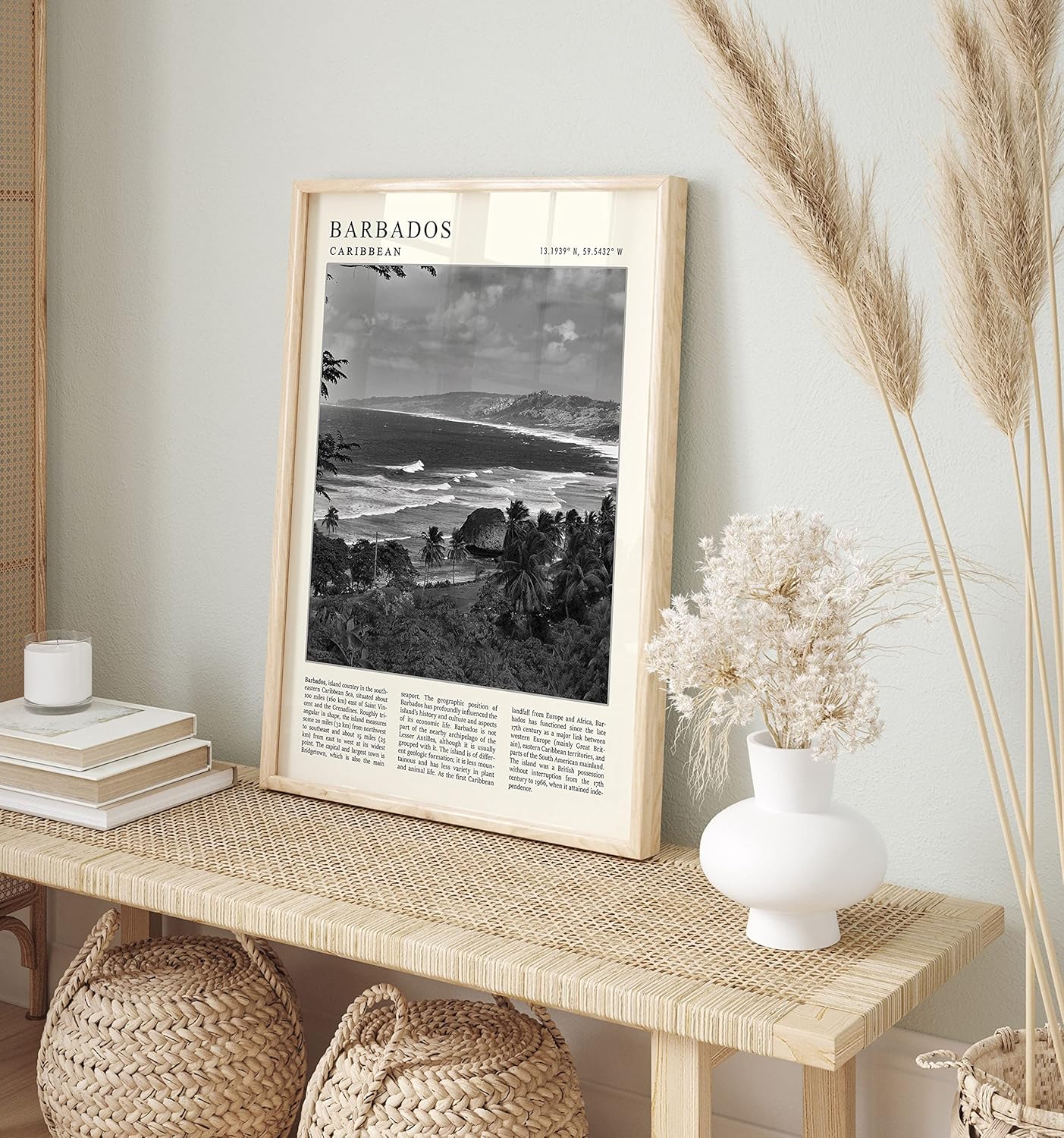 Amazon.com: Wall Art Print Barbados Poster, Barbados Travel Print ...