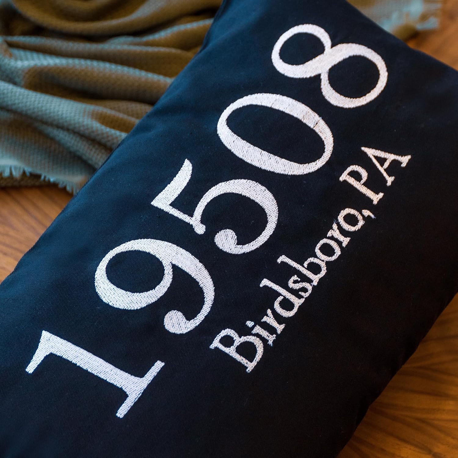 Amazon.com: Embroidery Zip Code Pillow, Address Pillow, Custom Pillow ...