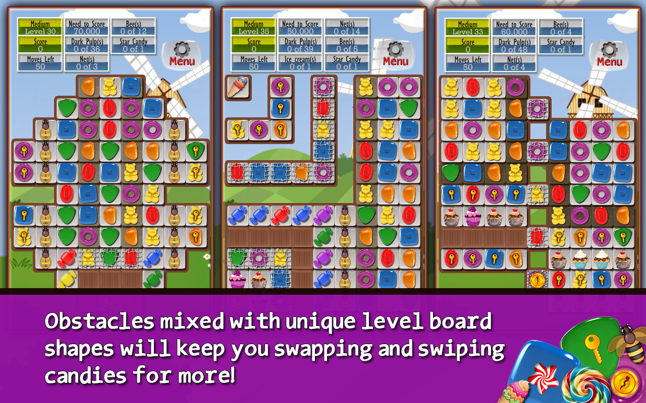 Sugar Drops - Match three puzzle - App on Amazon Appstore