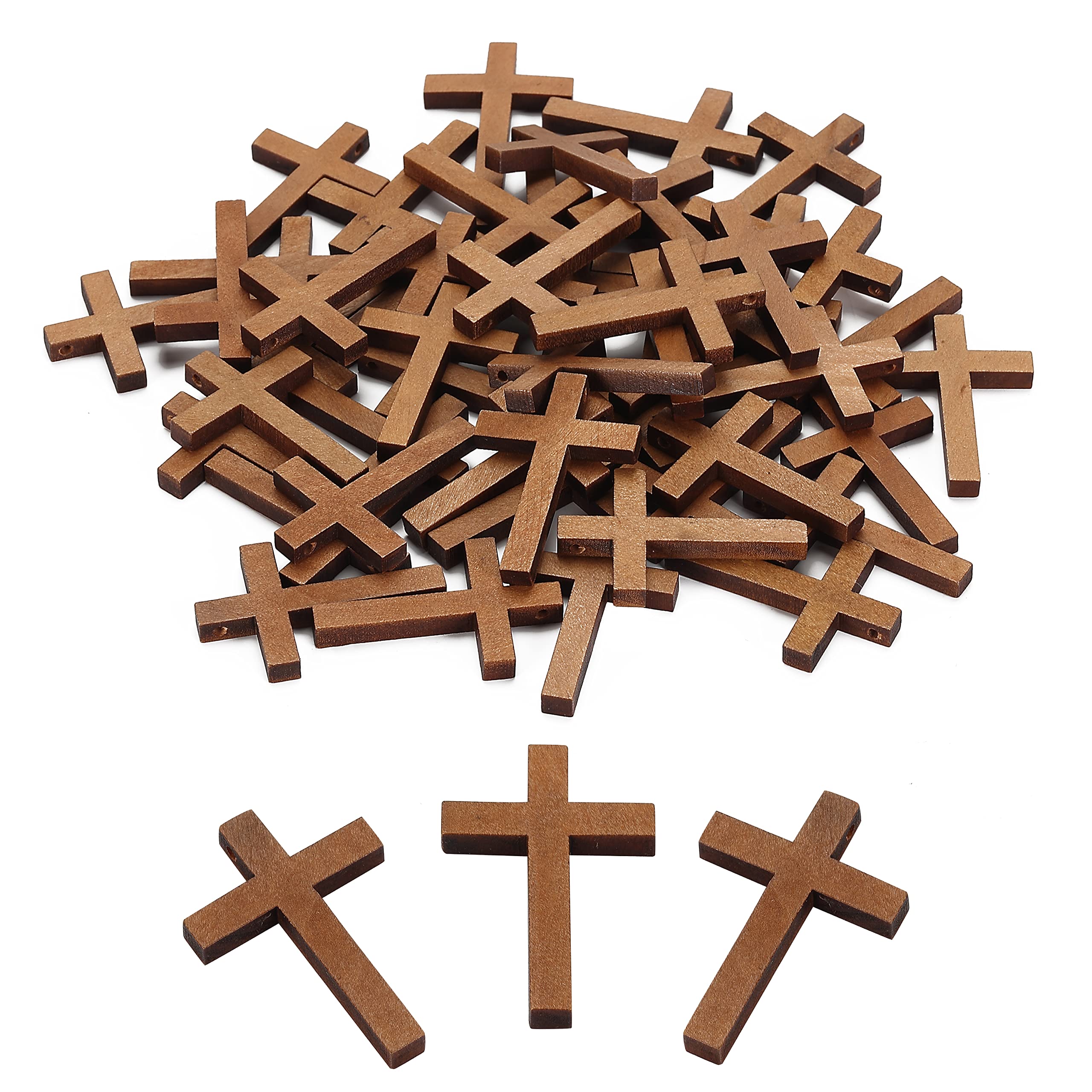 Buy Mr. Pen- Wooden Crosses, 1.2 x 1.75 Inches, 50 Pack, Small Wooden ...