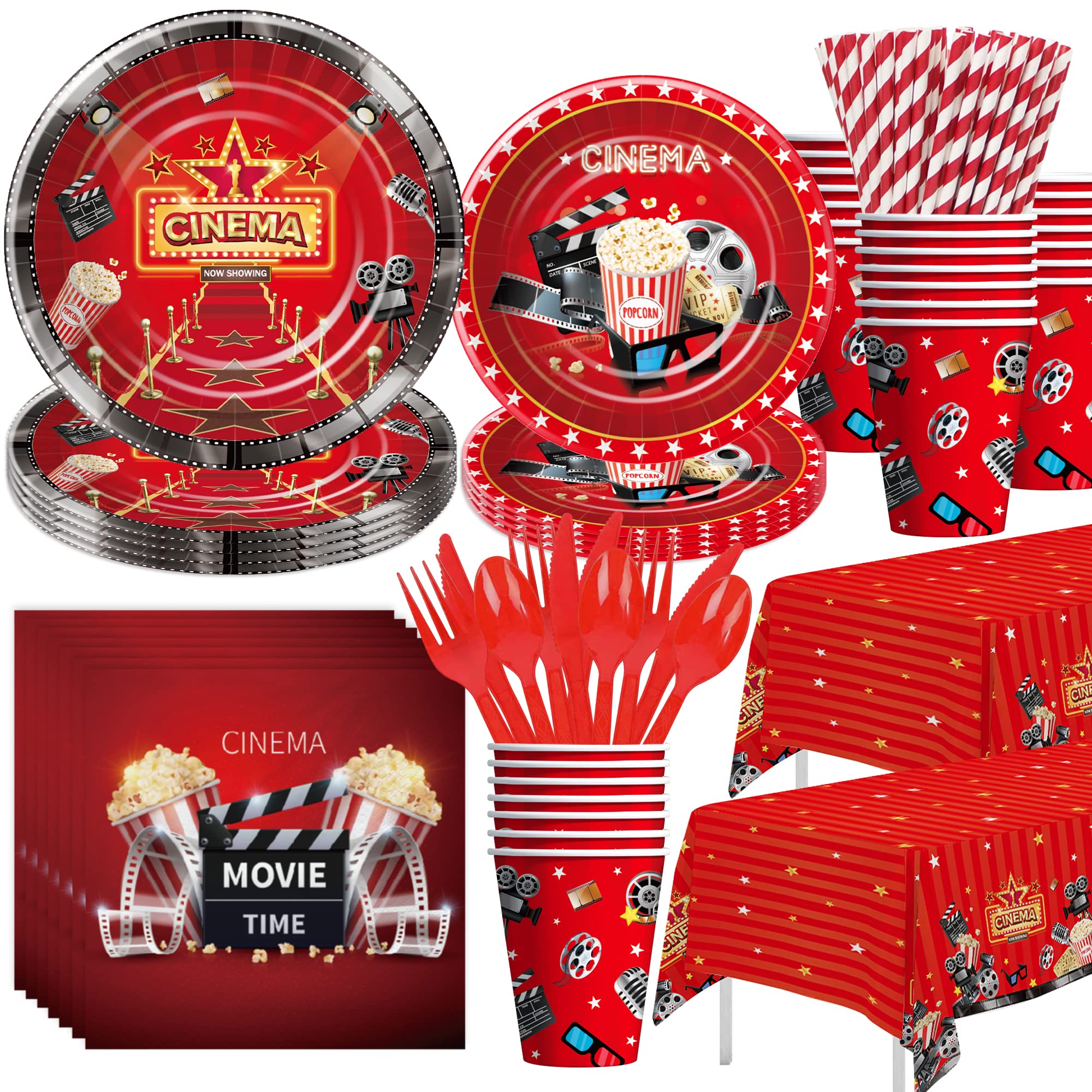 Amazon.com: Xenorik Movie Night Party Supplies - Movie Party ...