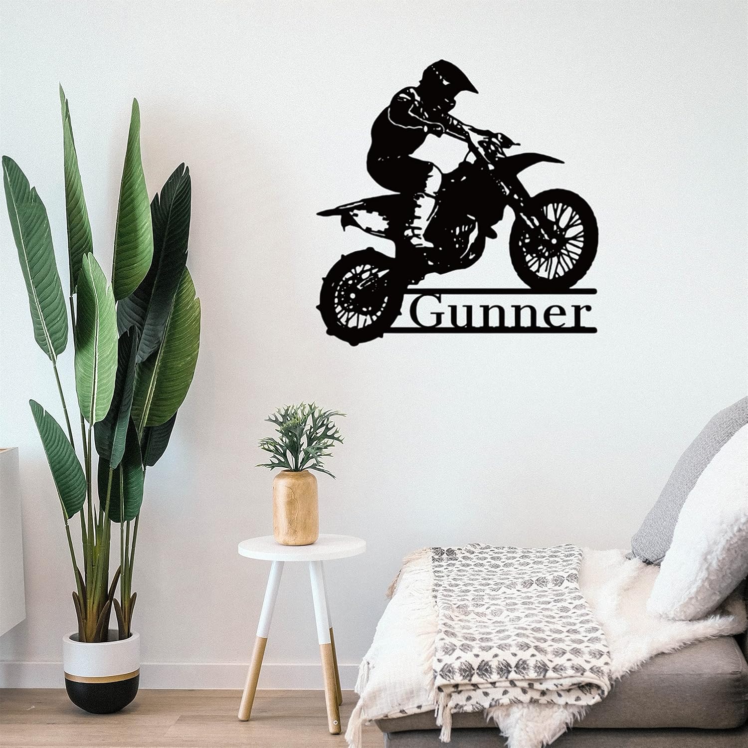 Amazon.com: Personalized Motocross Metal Wall Art Motorcycle Wall Decor ...