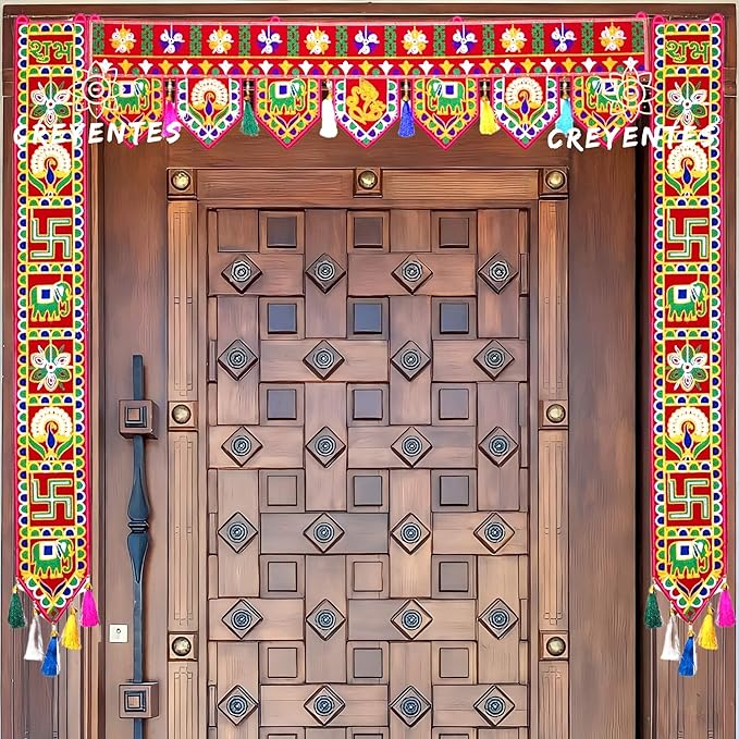 CREYENTES® Traditional Handmade Toran with Shubh Labh Todala, Toran for ...