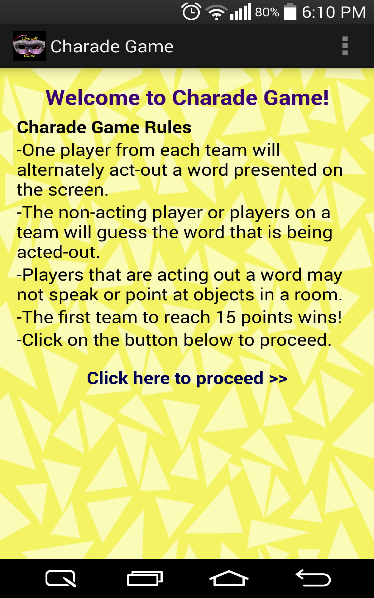 Charades Game - App on Amazon Appstore
