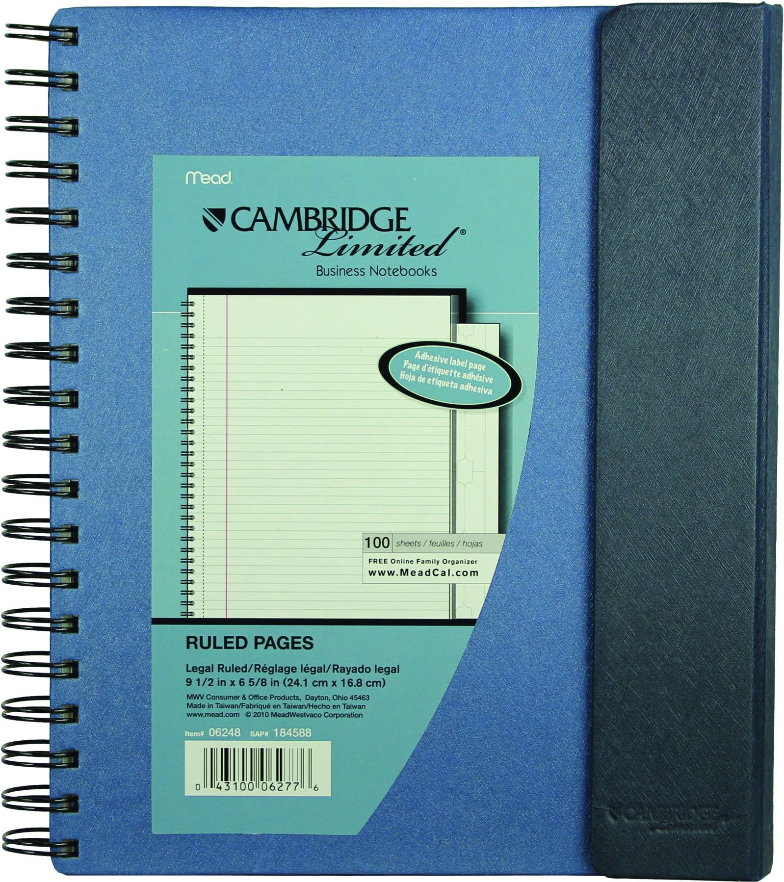 Cambridge Limited Archiving Notebook, Coil Bound, 9-1/2 X 7-7/8 Inches ...