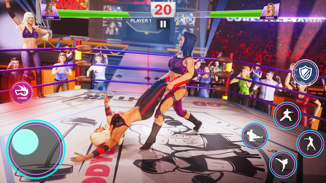 Girls Wrestling Games - Girls Fighting Games - Women Wrestling Game ...