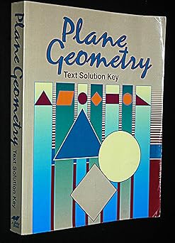 Plane Geometry Text Solution Key: Abeka Book: Amazon.com: Books