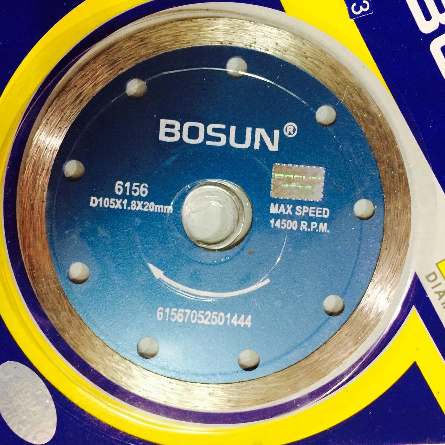 BOSUN - DIAMOND CUTTING DISC - 105 MM X 1.8 X 20MM - WITH 1 BORE ...