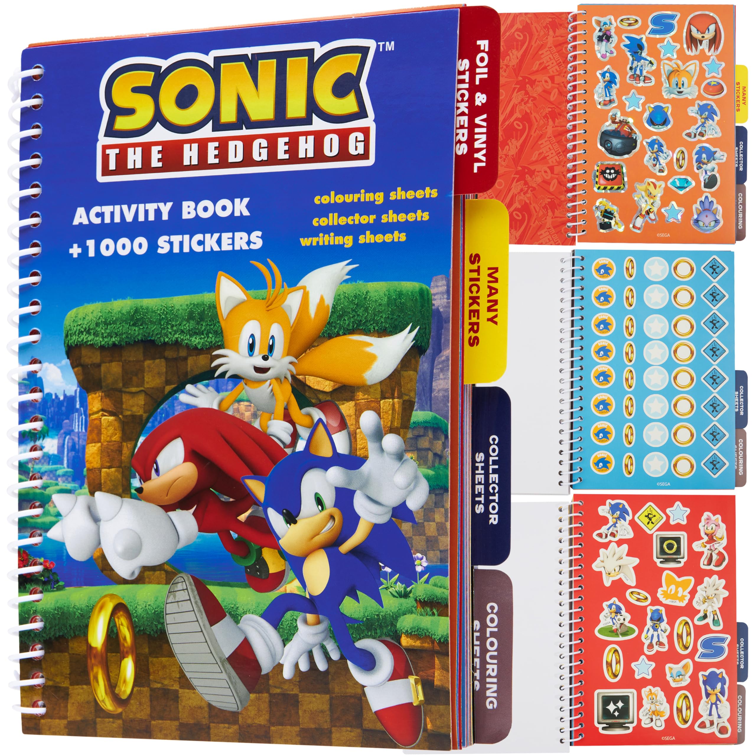 Amazon.com: SONIC THE HEDGEHOG Sticker Book & Activity Book – Over 1000 ...