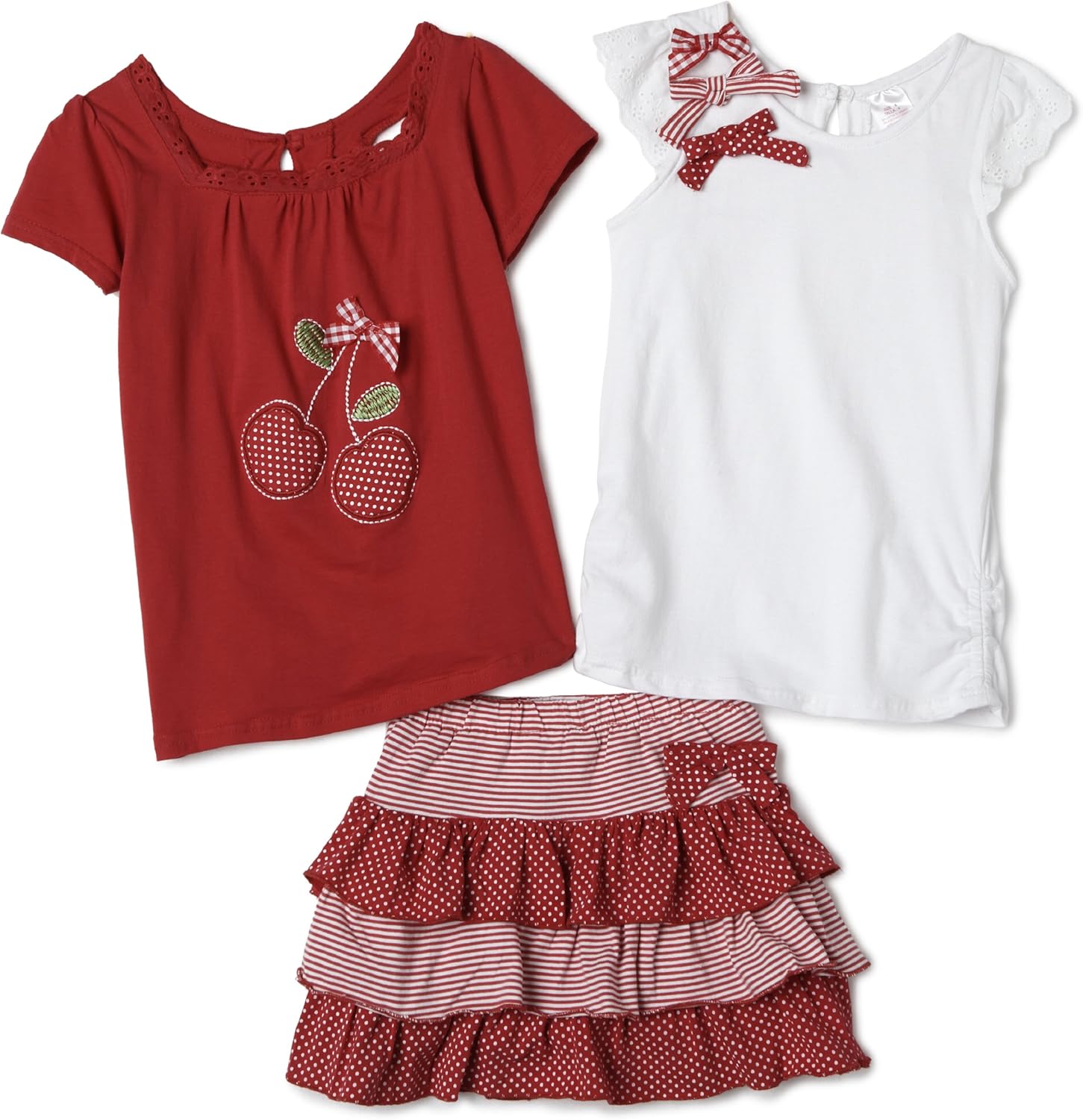 Amazon.com: Nannette Little Girls' 3 Piece Skooter Set: Clothing Sets ...