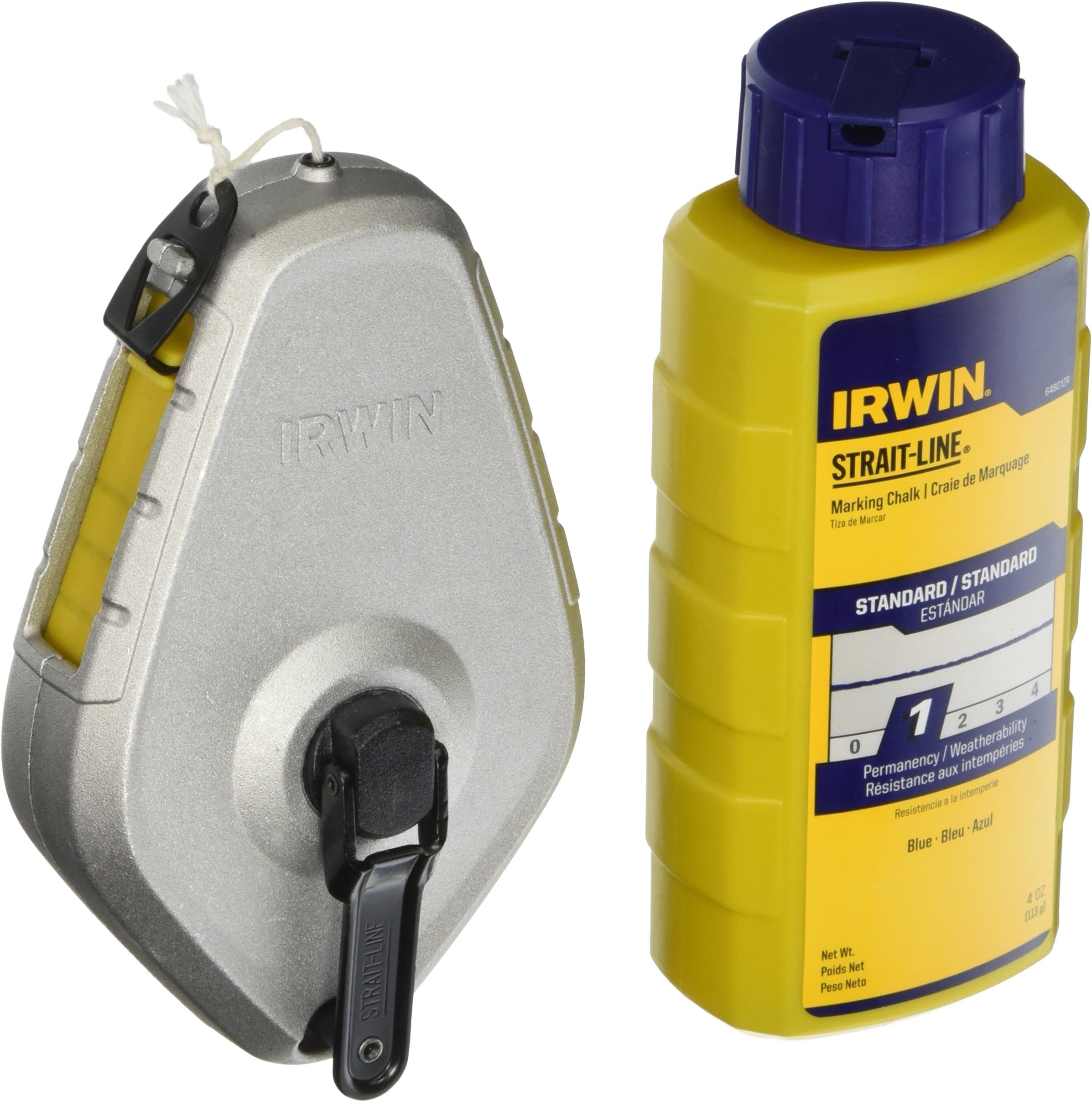 Amazon.com: IRWIN STRAIT-LINE Chalk Line, Classic Reel, Blue, 100 ft ...
