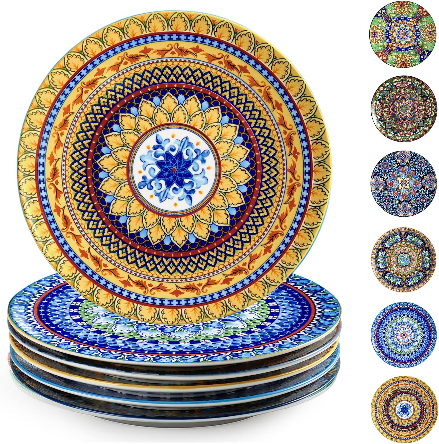 Amazon.com | Sur La Table Nova Deruta Dinner Plate, White: Dinner Plates
