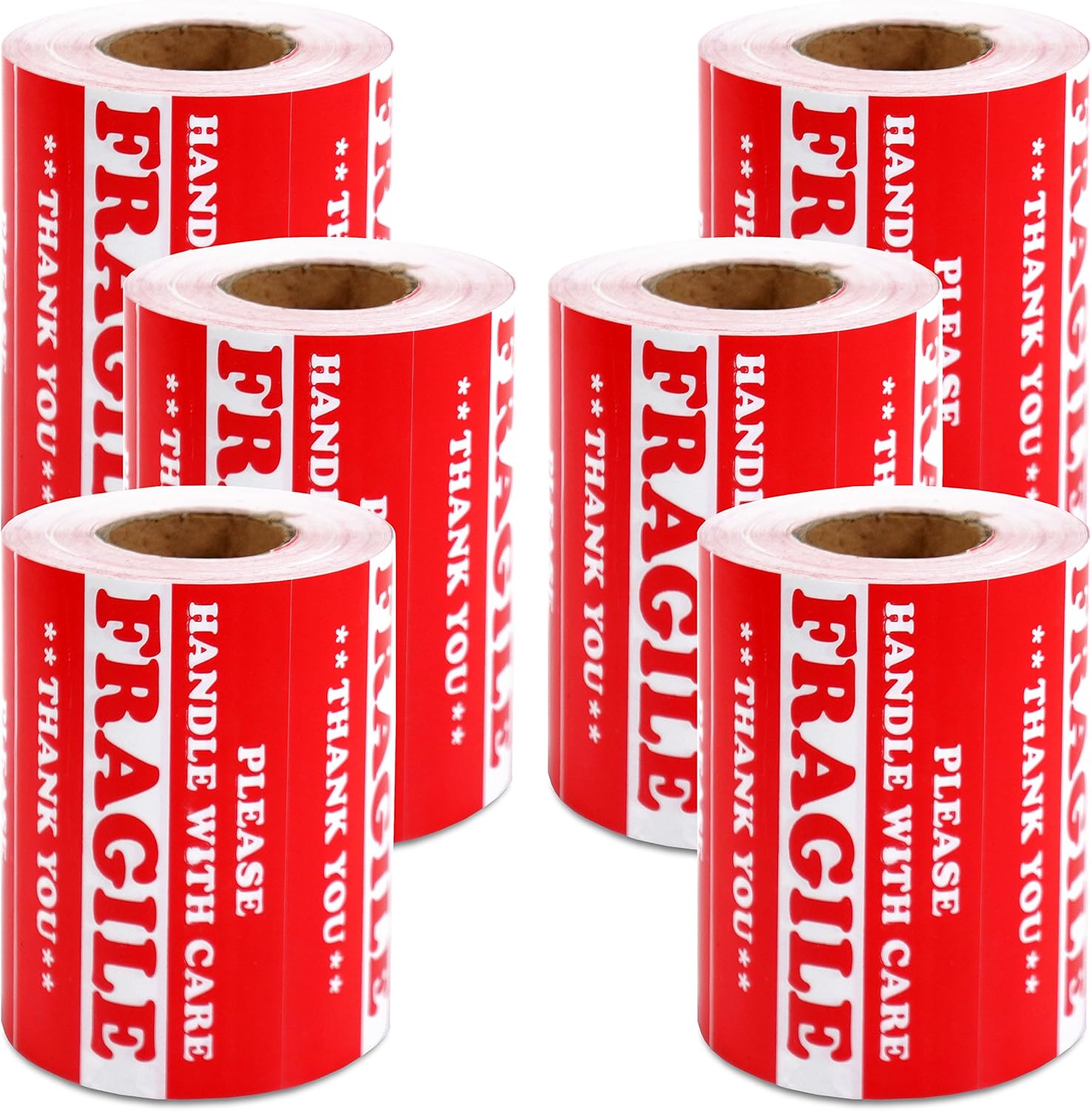 Amazon.com : 3000 Labels 3" x 5" Fragile - Handle with Care Label ...