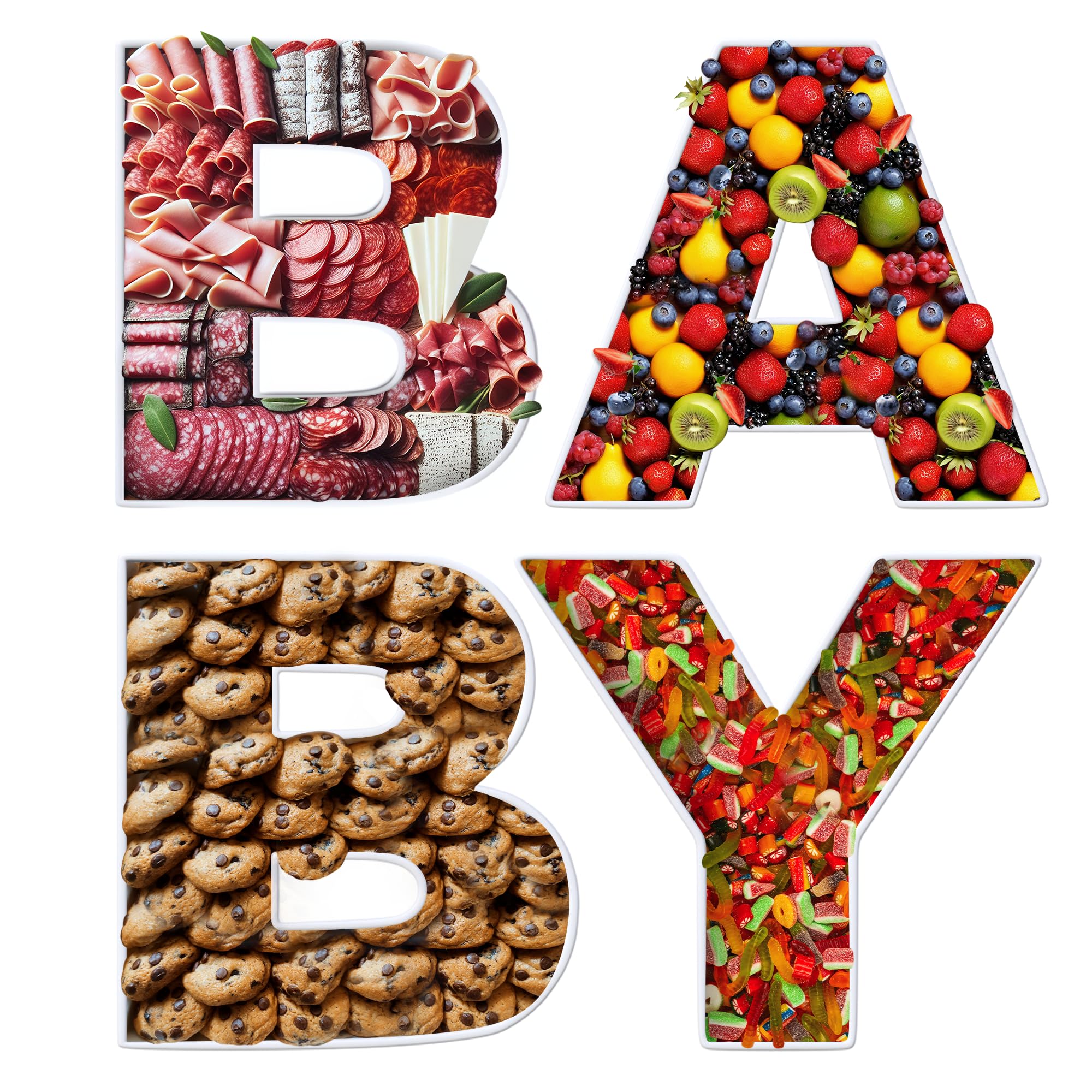 Buy 12" Baby Letters for charcuterie Board and fillable Letters for ...