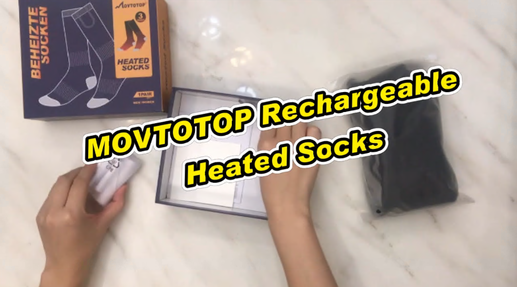 Watch MOVTOTOP Heated Socks for Men/Women Rechargeable Washable on ...