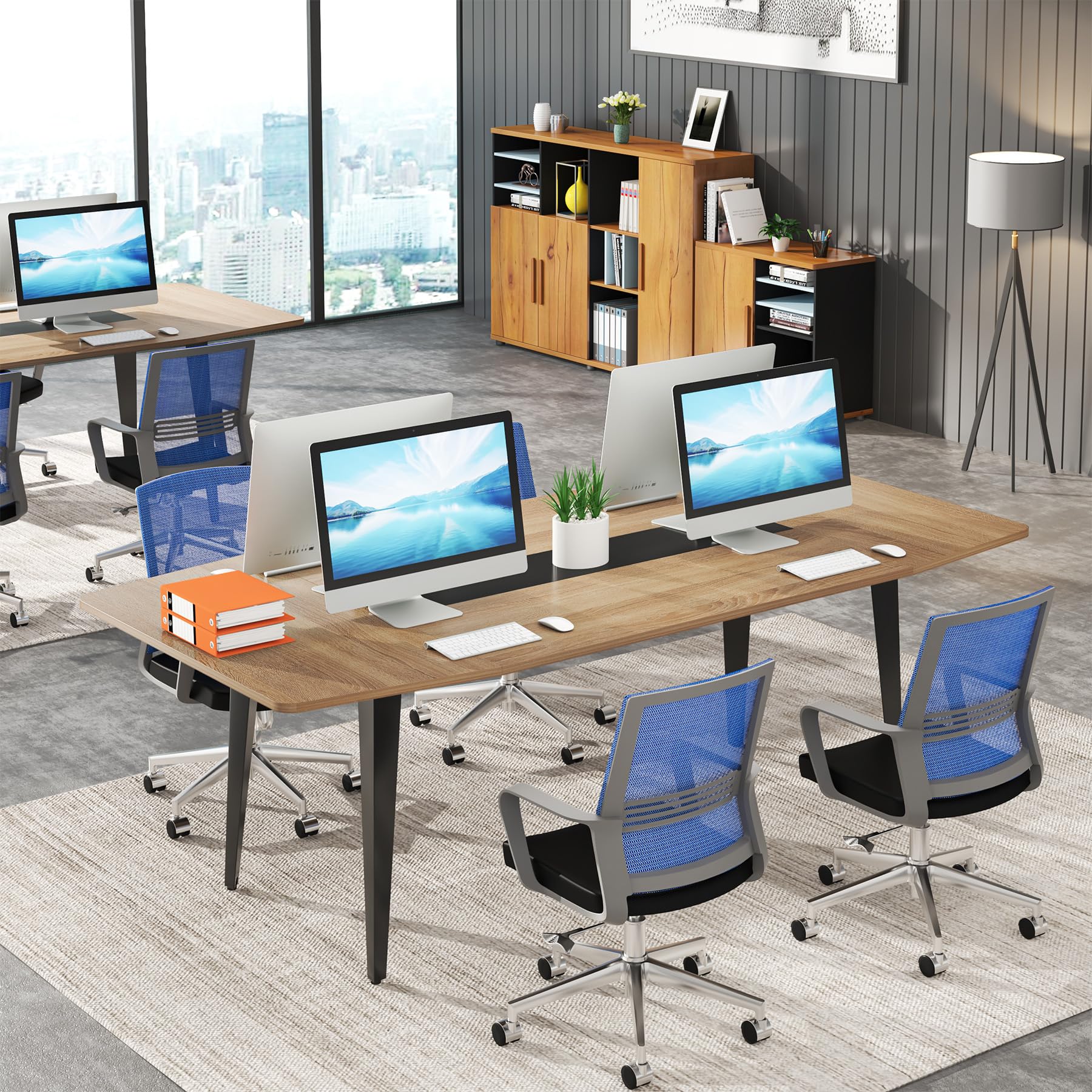 Snapklik.com : Tribesigns 6FT Conference Table, 70.86L X 35.43W X 29 ...