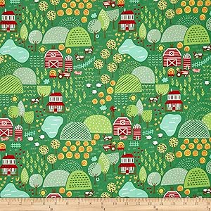 Amazon.com: Moda Farm Fun Grass Fabric By The Yard