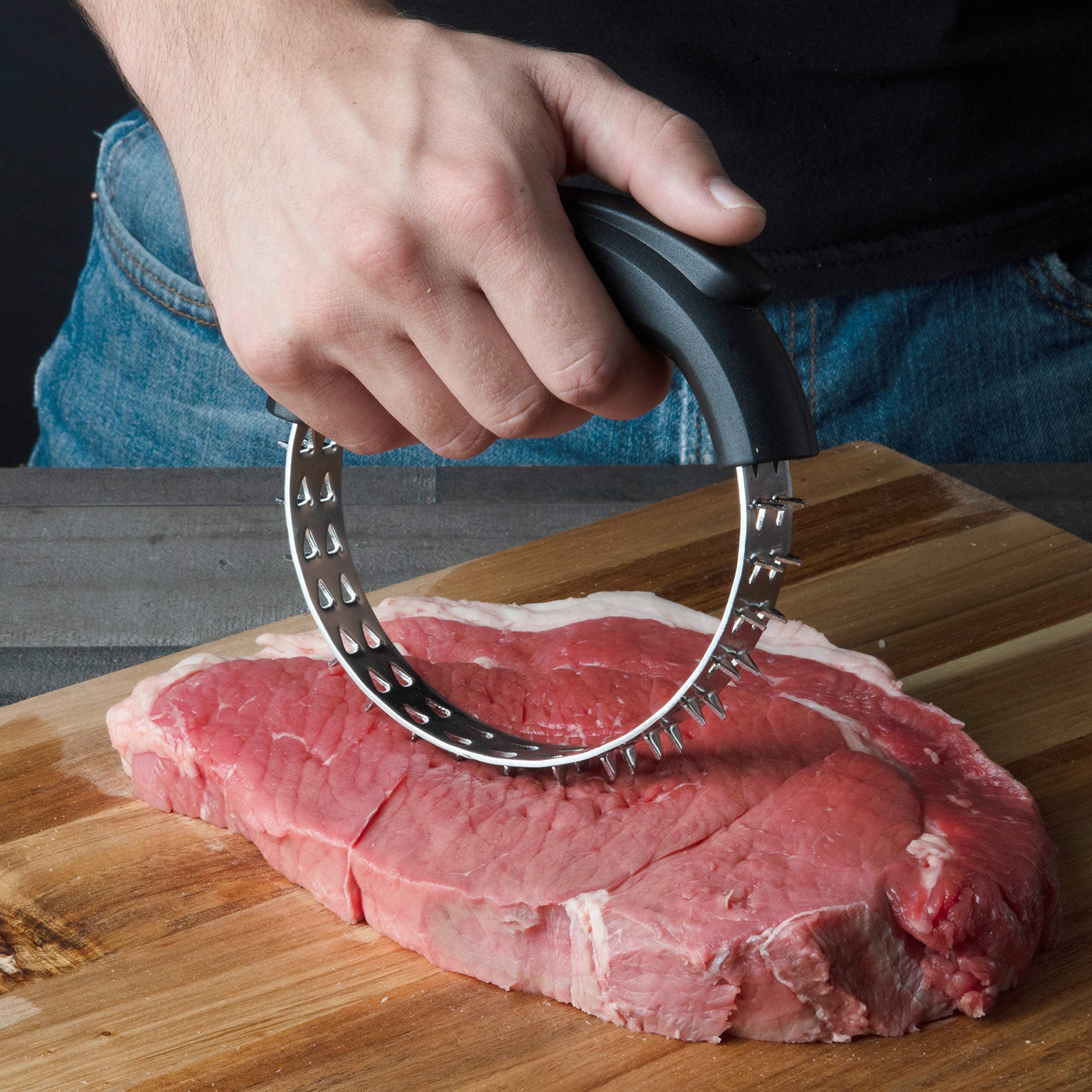 Kitchen Tenderizing Mallet Stainless Steel Meat Tenderizer Roller - 5 ...