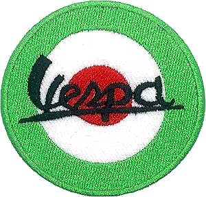 Amazon.com: PS Vespa Patch Patches Iron On Patch Embroidered Patch ...
