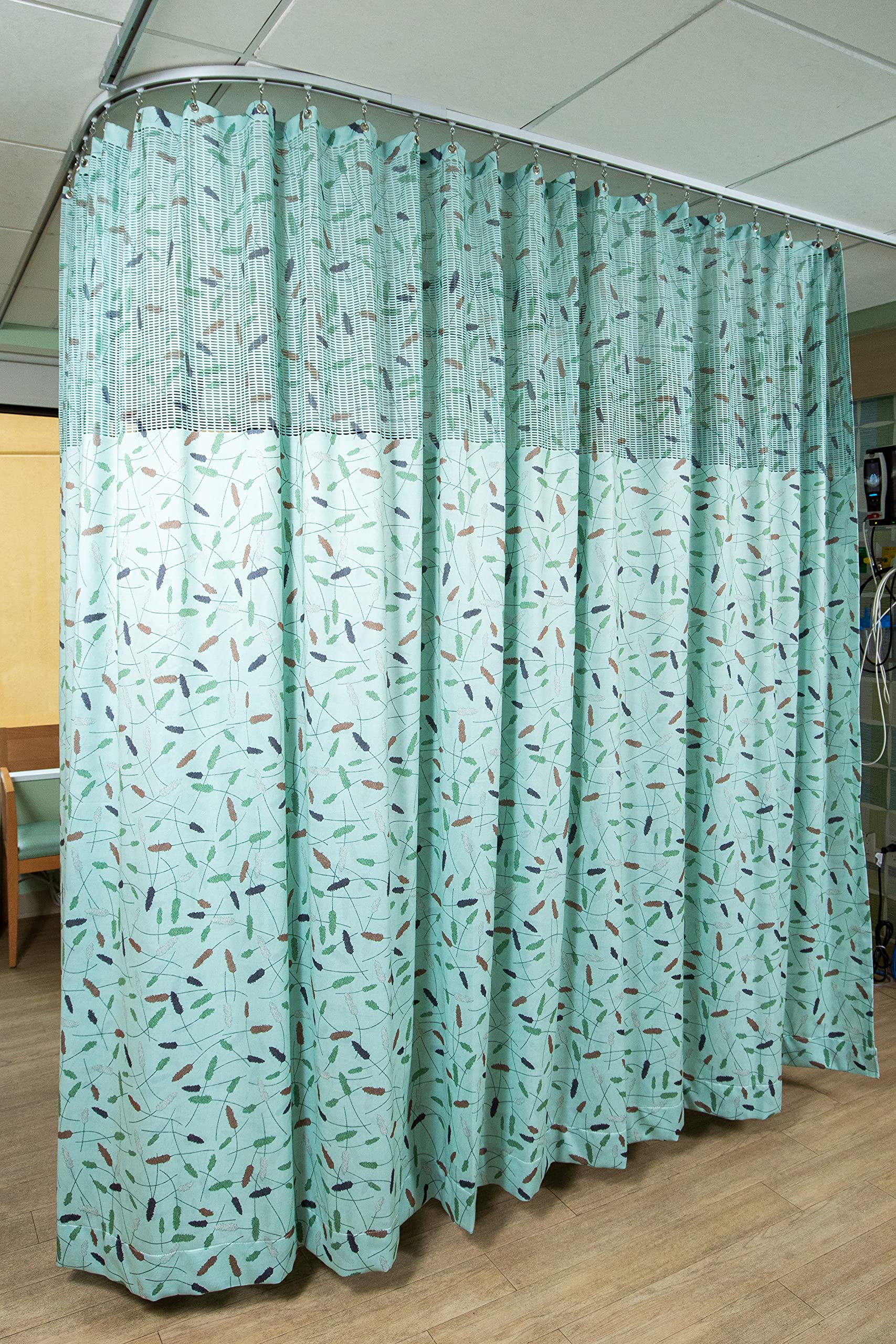 Cubicle Curtain Mesh Moonlight Integrated Cubicle Curtain | QSD
