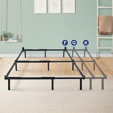 Amazon.com: Zinus Paige Compack Adjustable 7 Inch Heavy Duty Bed Frame ...