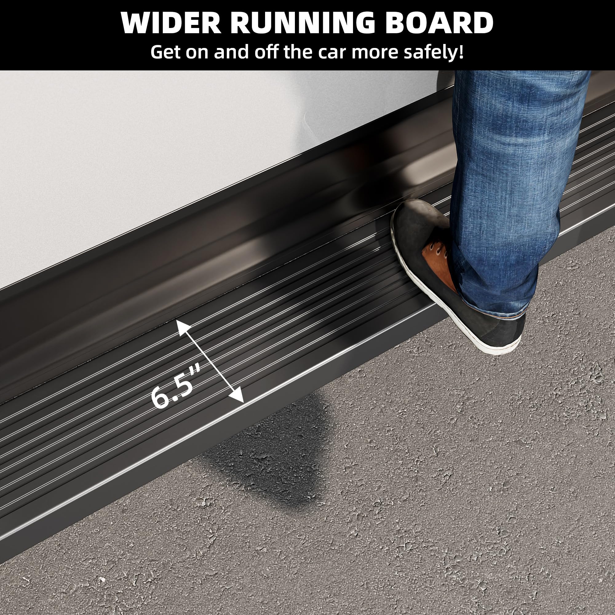 Snapklik.com : KYBOLT Running Boards 6.5 Inches Compatible