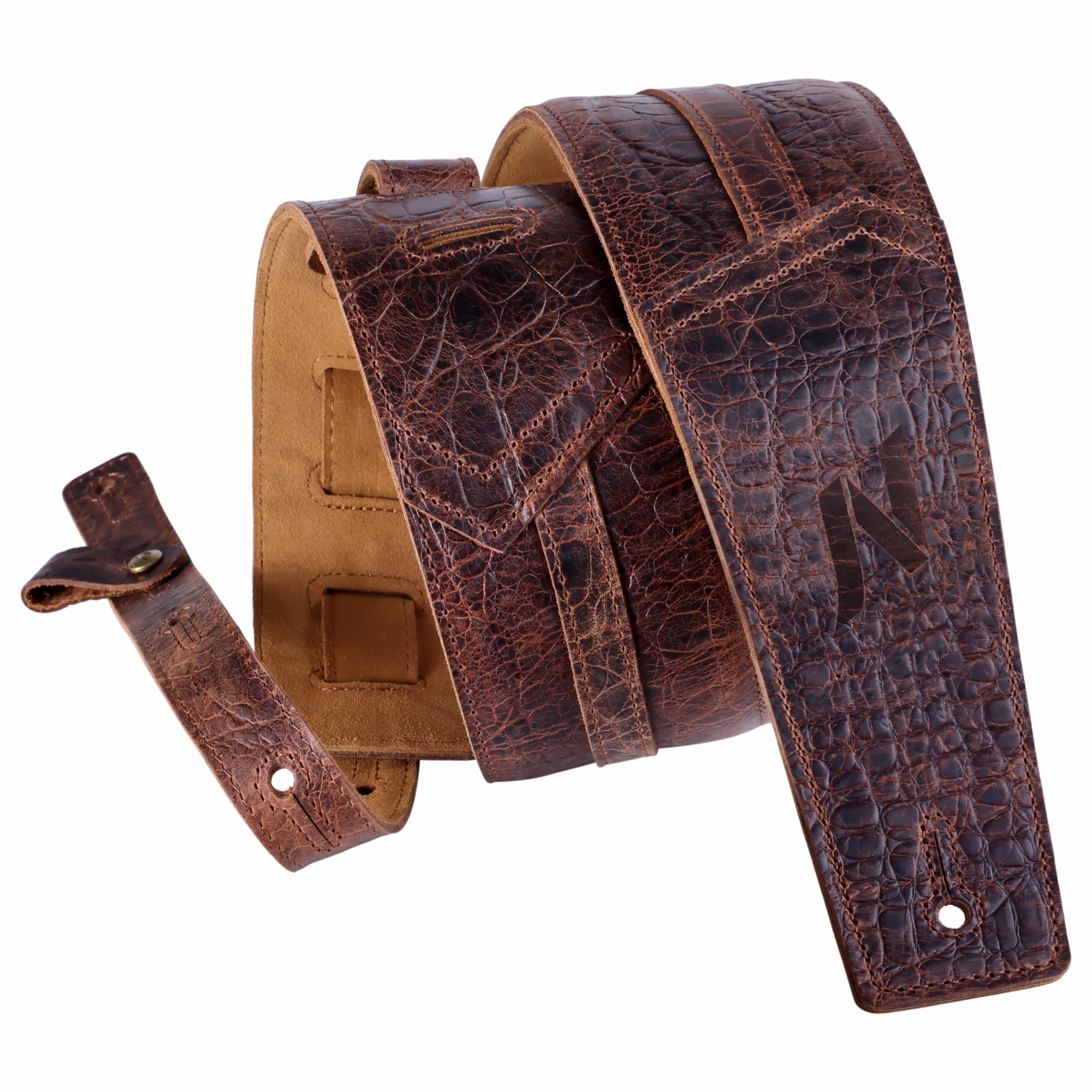 Amazon.com: Nefelibata 3" Guitar Strap, Full Grain Cowhide, with Foam ...