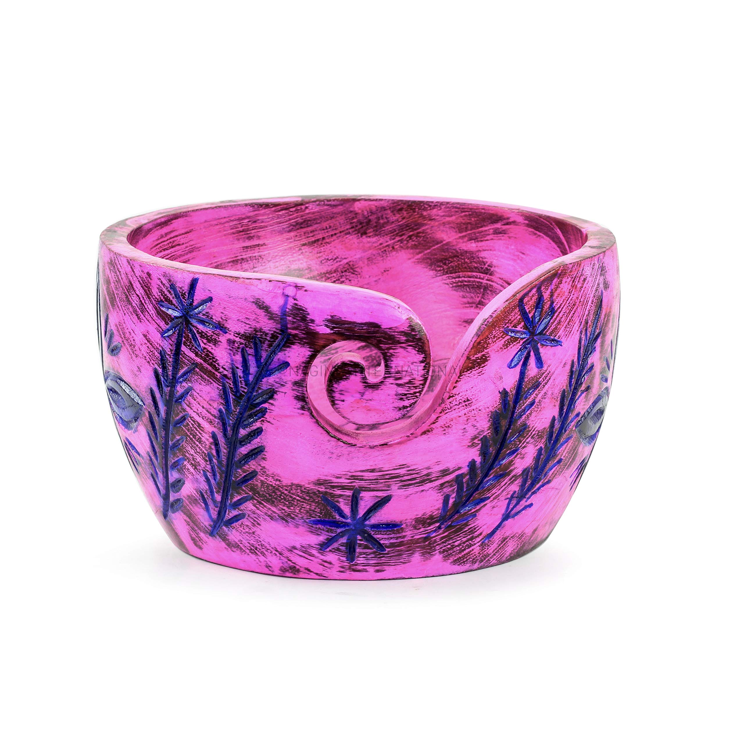Amazon.com: Exquisite Premium Yarn Ball Storage Bowls | Hand Painted ...