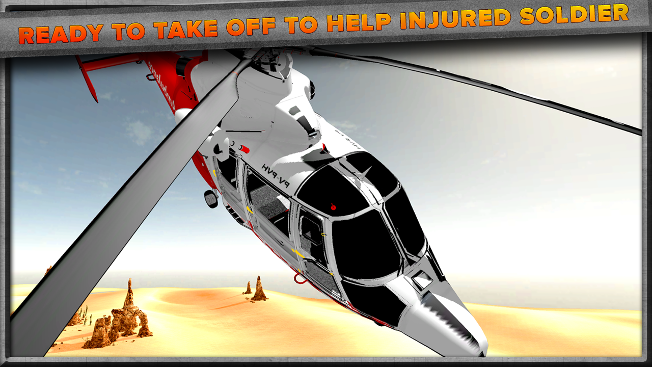 US Military Helicopter: 3D Army Flight Pilot Patient Transporter ...