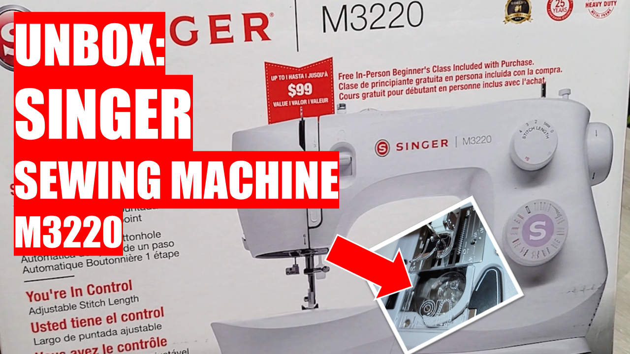 Watch UNBOX& SINGER Sewing Machine M3220 on Amazon Live