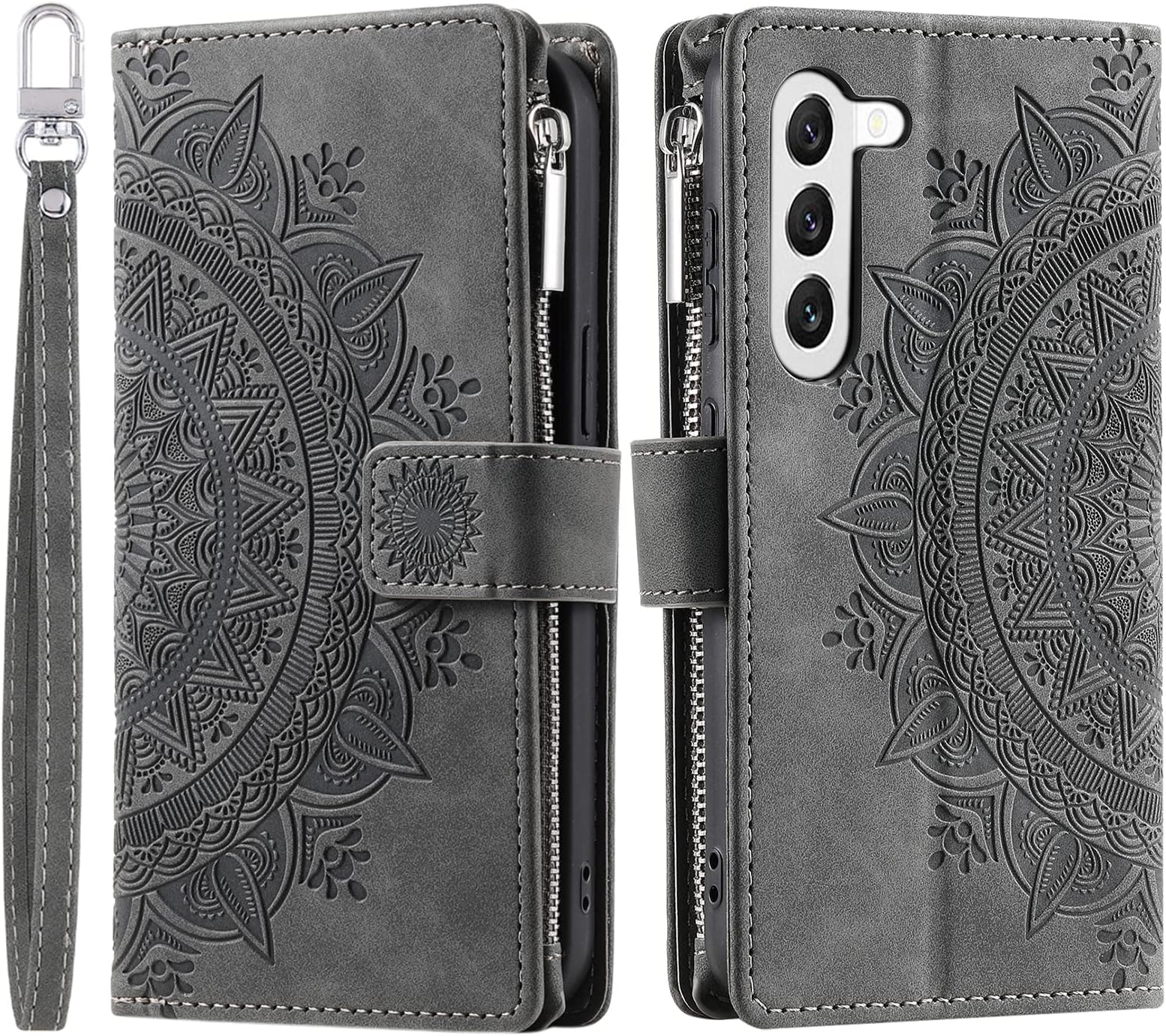 VEEMOS Coque pour Samsung Galaxy S23 5G Cuir PU Étui Portefeuille à ...