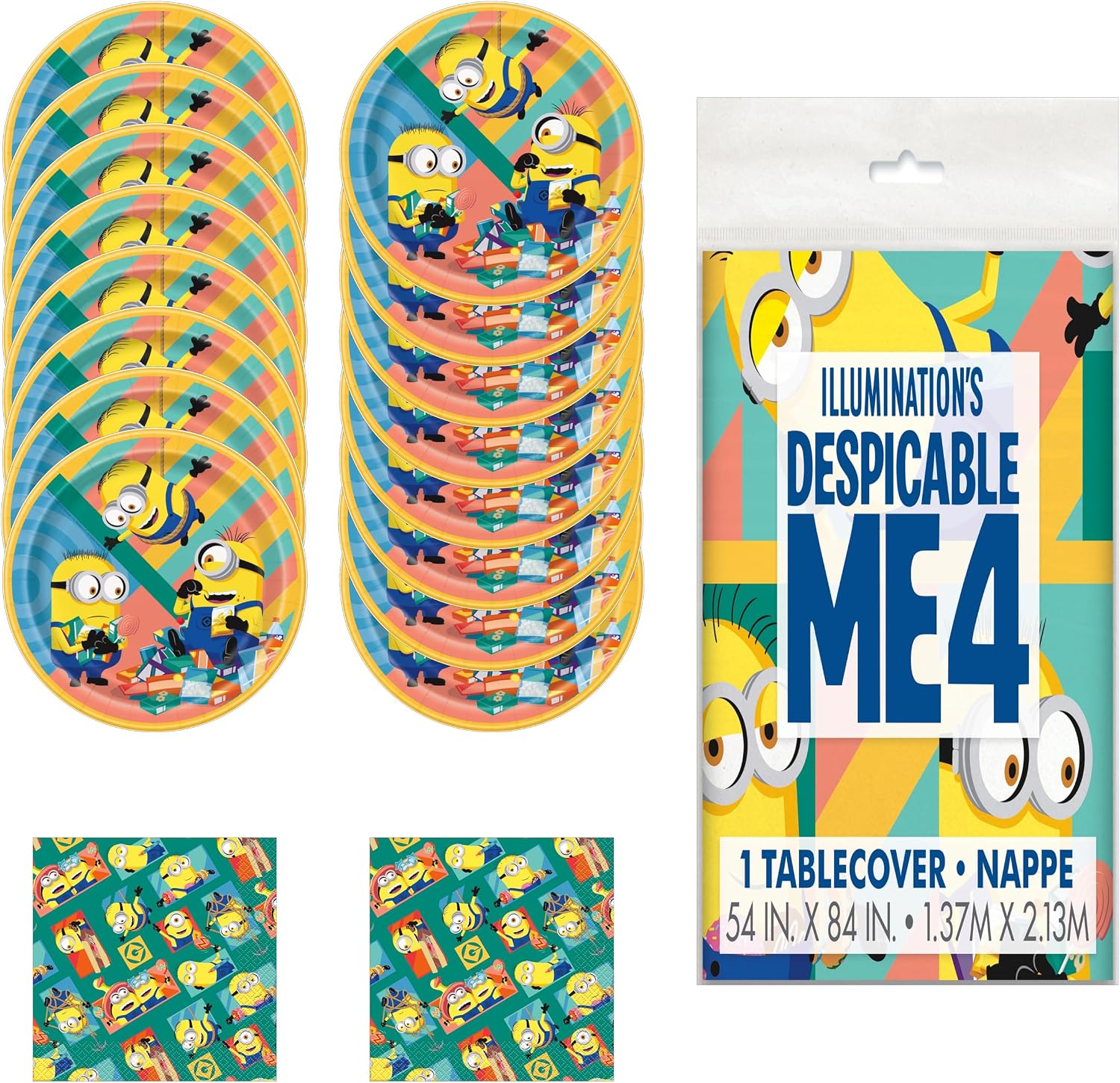 Despicable Me Party Supplies Bundle - Official Licensed Product: 2x ...