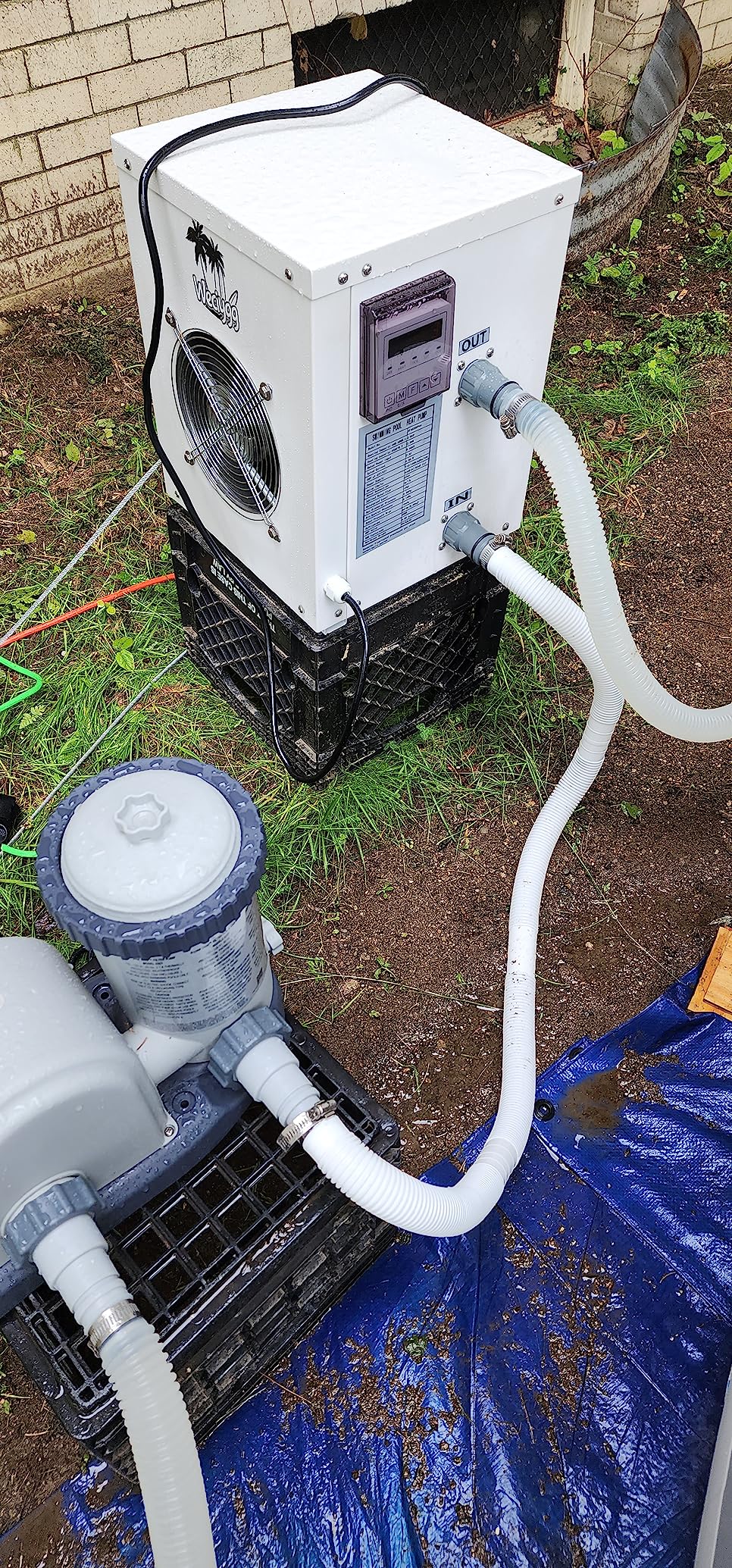 $16/mo - Finance Mini Swimming Pool Heat Pump 12000 BTU for Above ...