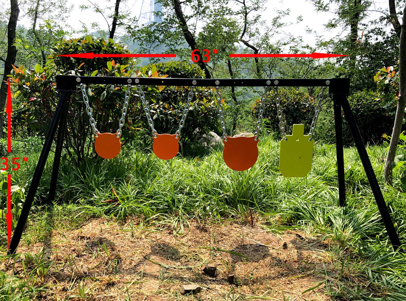 Snapklik.com : Highwild Steel Target Stand AR500 Shooting Target System